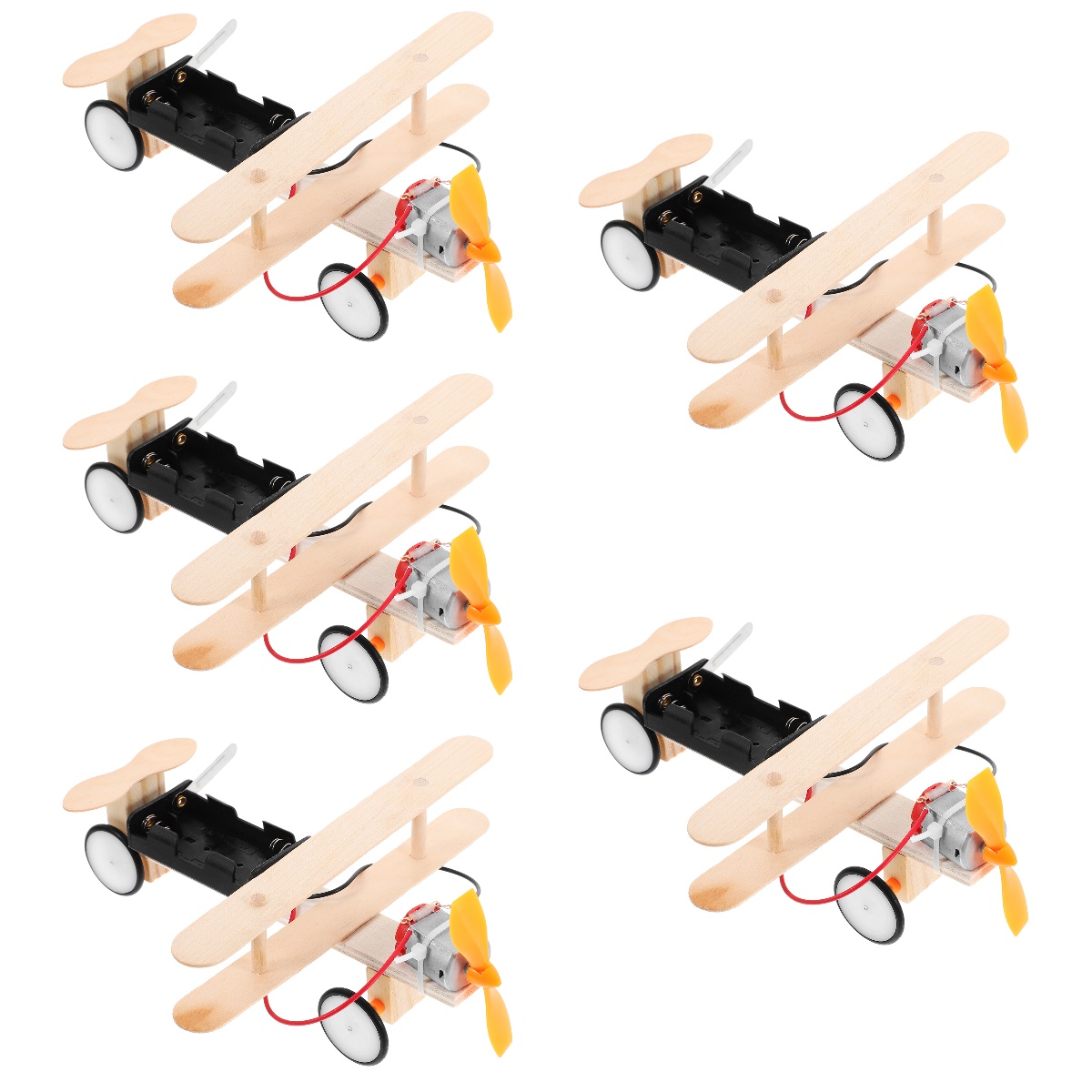 5 Sets Electric Taxiing Aircraft Wood Planes for Kids Chritmas Gifts ...