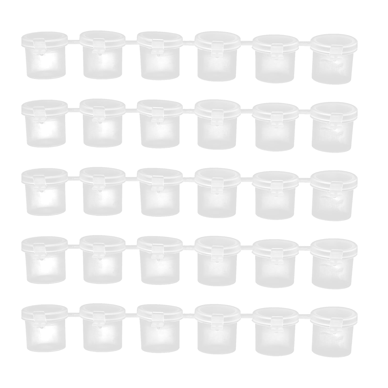 5 Sets Empty Paint Pots Watercolor Paint Strips Clear Pigment Storage ...