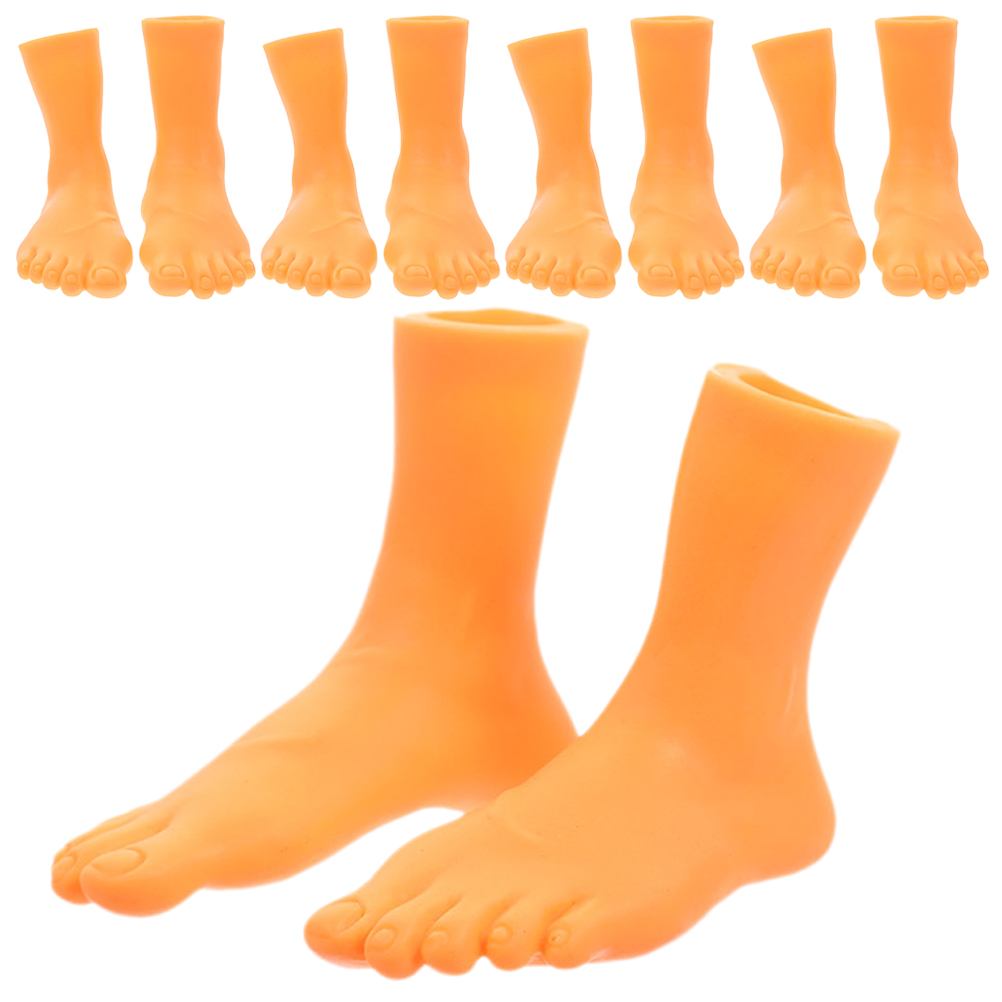5 Sets Feet Covering Puppet Simulate Small Vinyl Feet Fingers Human ...