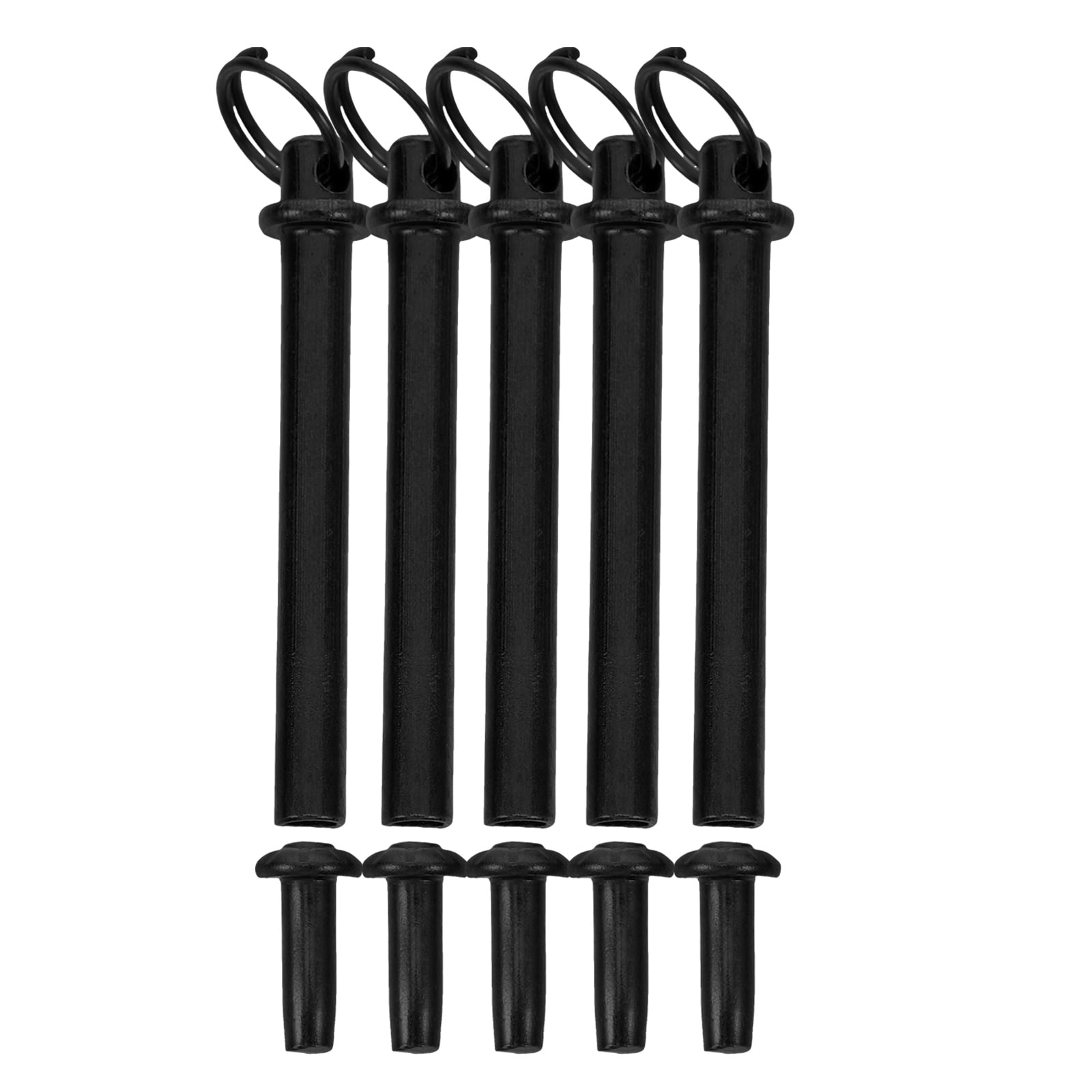 WEAVILUX Repair Replacement Hand Fan Shaft Rivets Black 5 Sets 1.4x0 ...