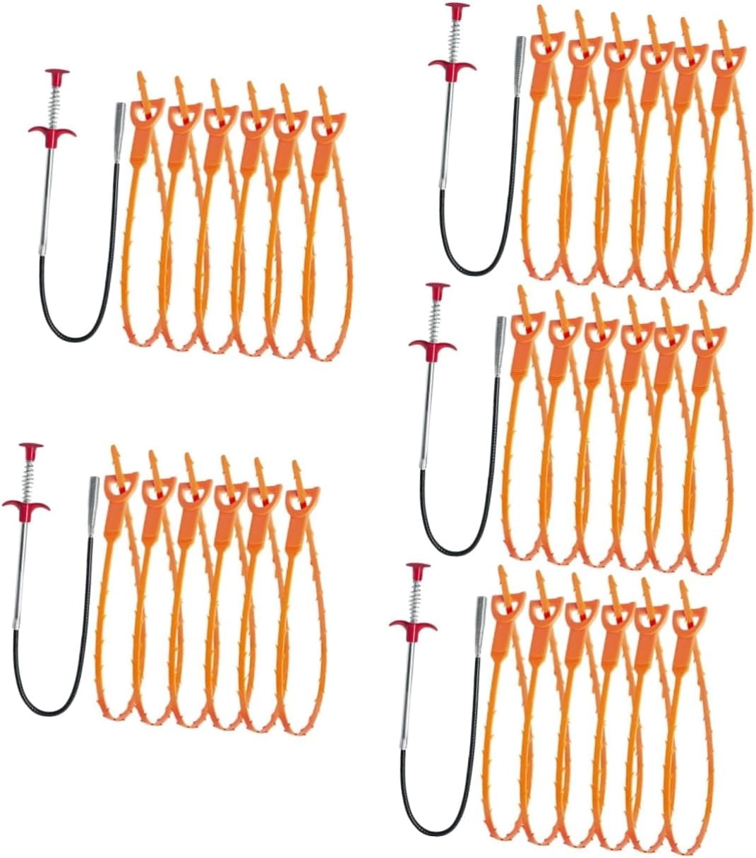 5 Sets Four-jaw Dredge Sink Drain Sink Hair Catcher Cleaning Tools for ...