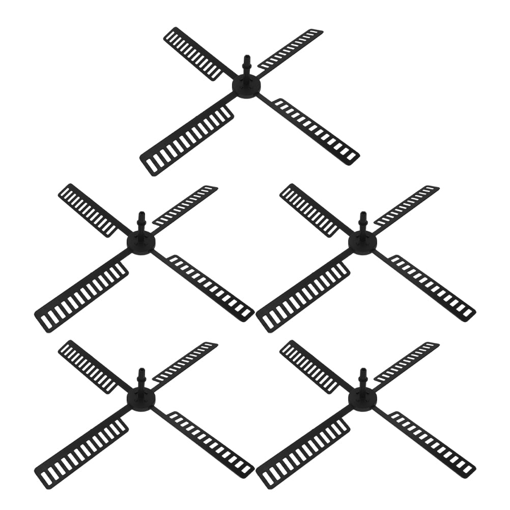 5 Sets Large Black Windmill Fan Blades for Garden Outdoor Decorative ...