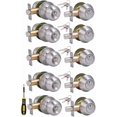 (5 Sets) All Keyed Same Entry Door Knob and Single Cylinder Deadbolt ...
