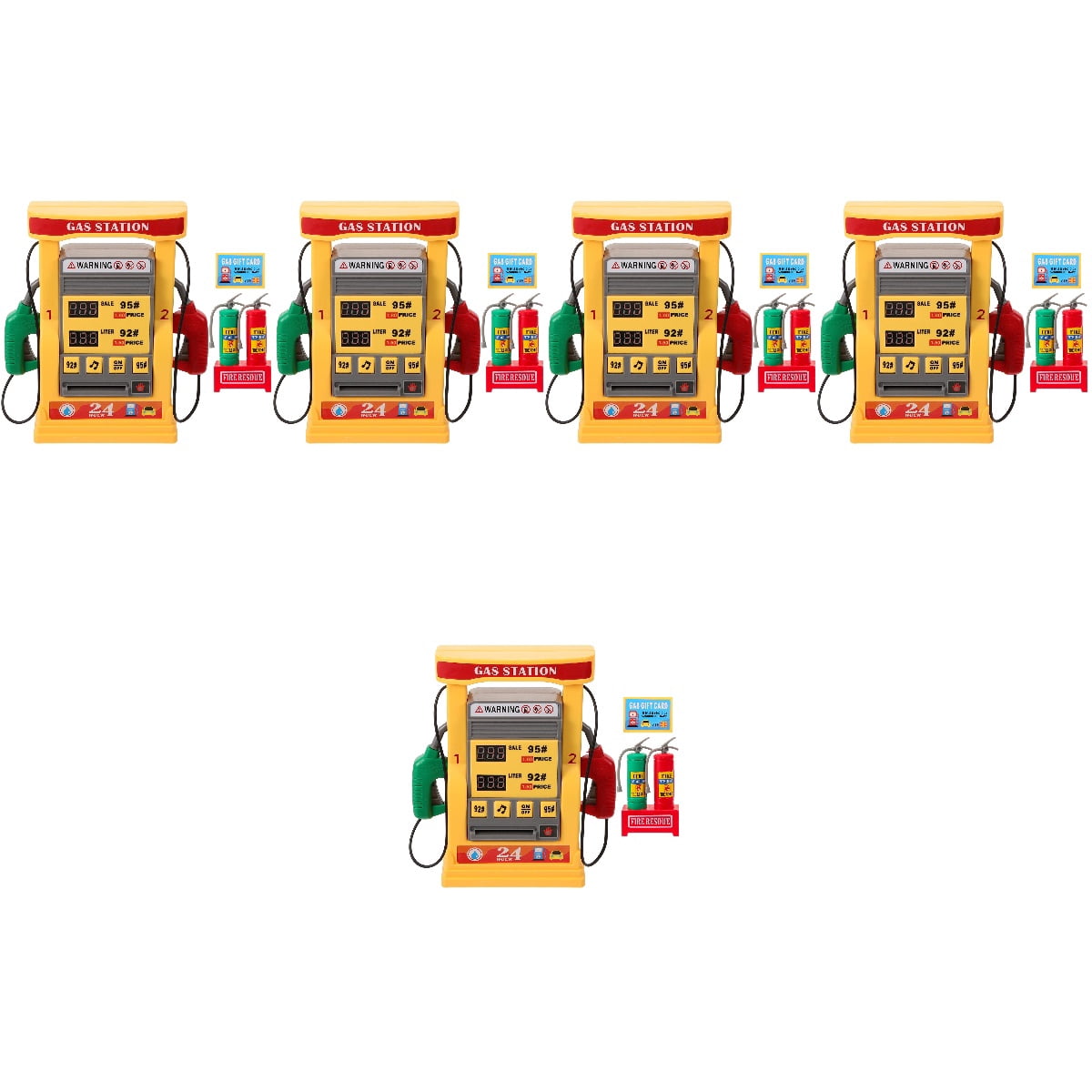 5 Sets Kids Gas Pump Gas Station Toy Child 17.50X11.00X5.00CM - Walmart.com