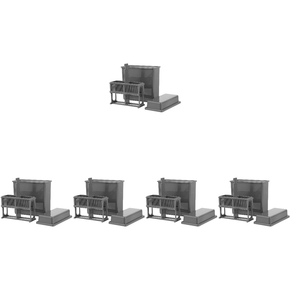 5 Sets Laboratory Microscope Slides Staining Rack Plastic Slides ...