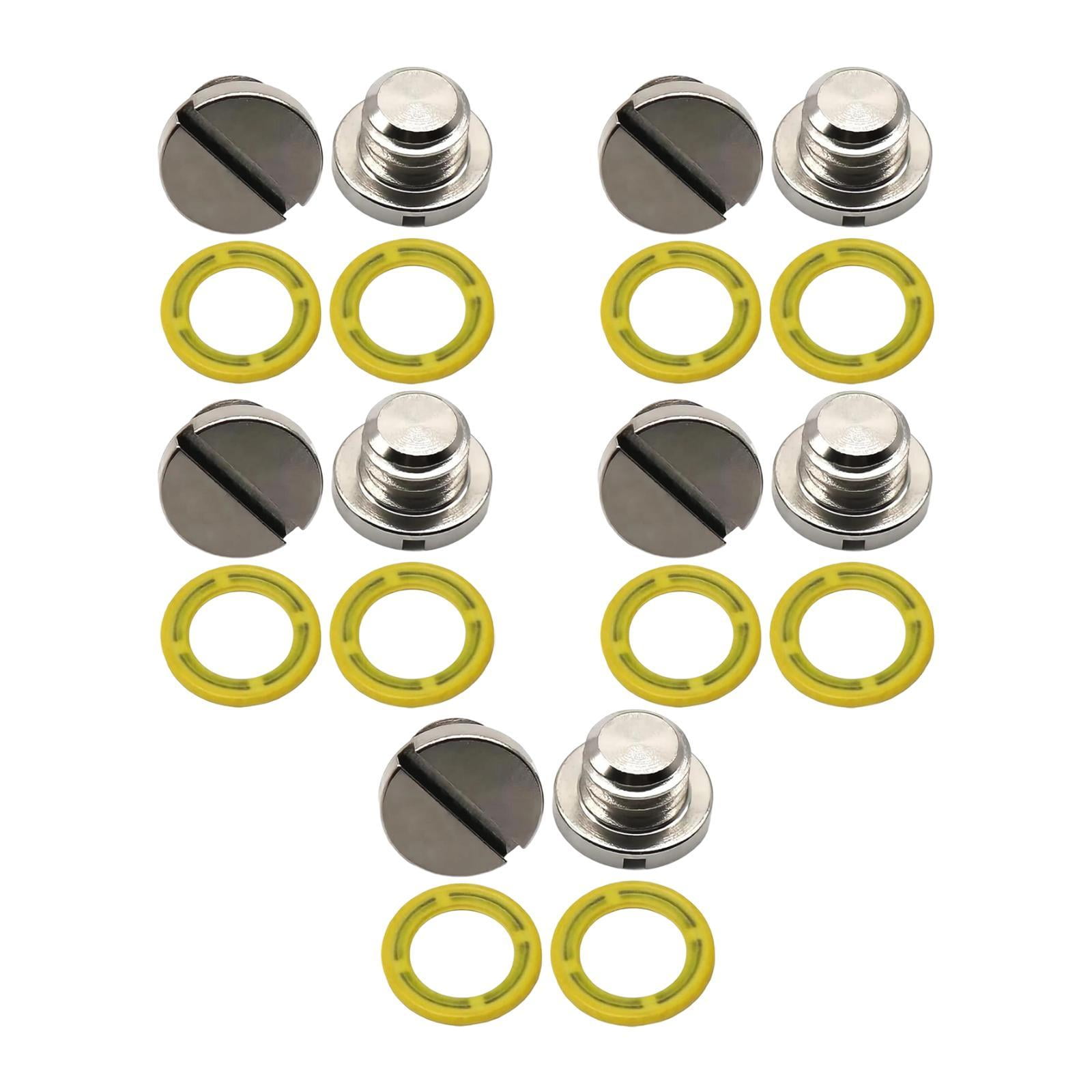 5 Sets Marine Drain Plug Lower Unit Oil Drain Screw Metal Material for ...