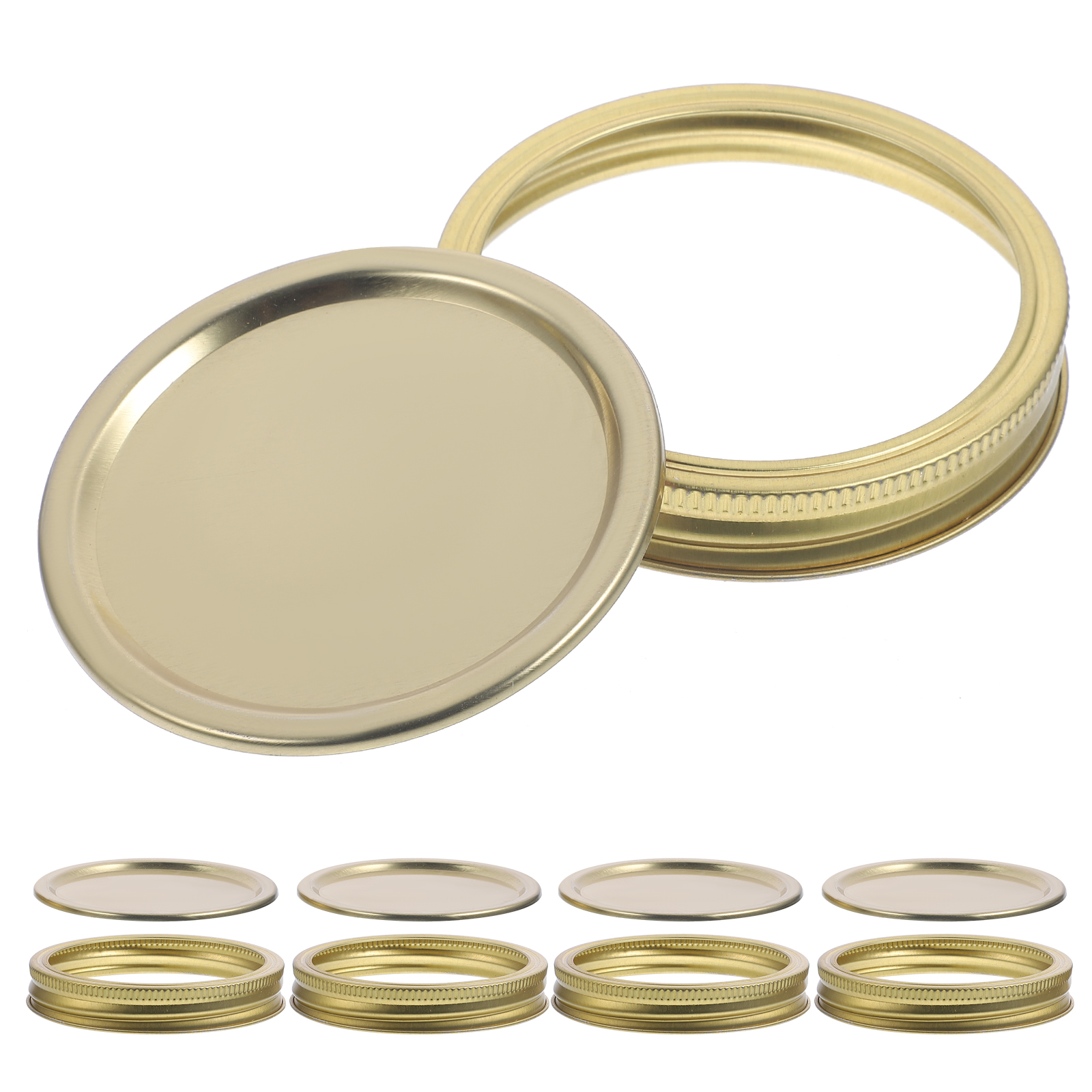 5 Sets Mason Jar Airtight Lid Metal Storage Caps Sealing Bottle Lids ...