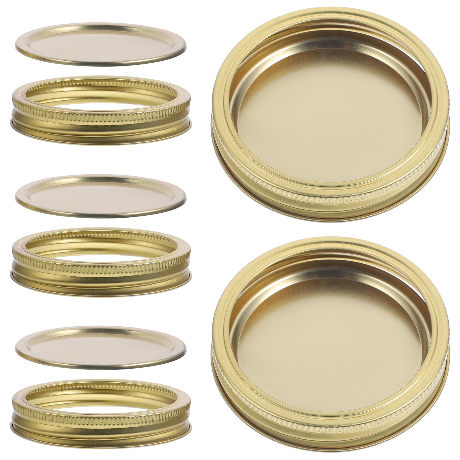 5 Sets Mason Jar Airtight Lid Storage Caps for Canning Jars Lids Tin ...