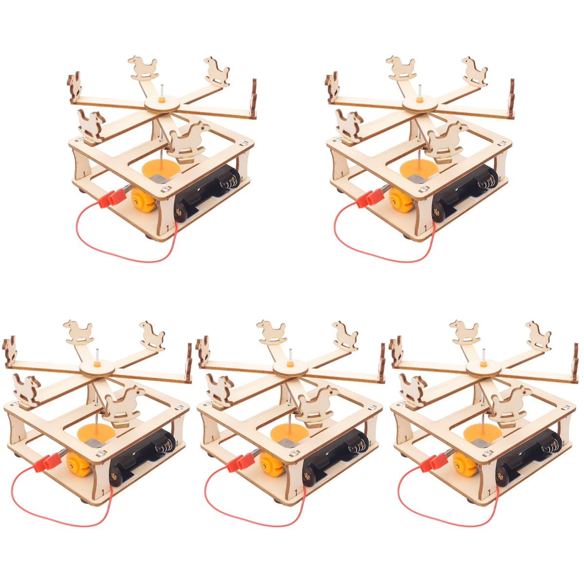 5 Sets Merry-Go-Round Assemble Kits Educational Toy Child Toddler ...