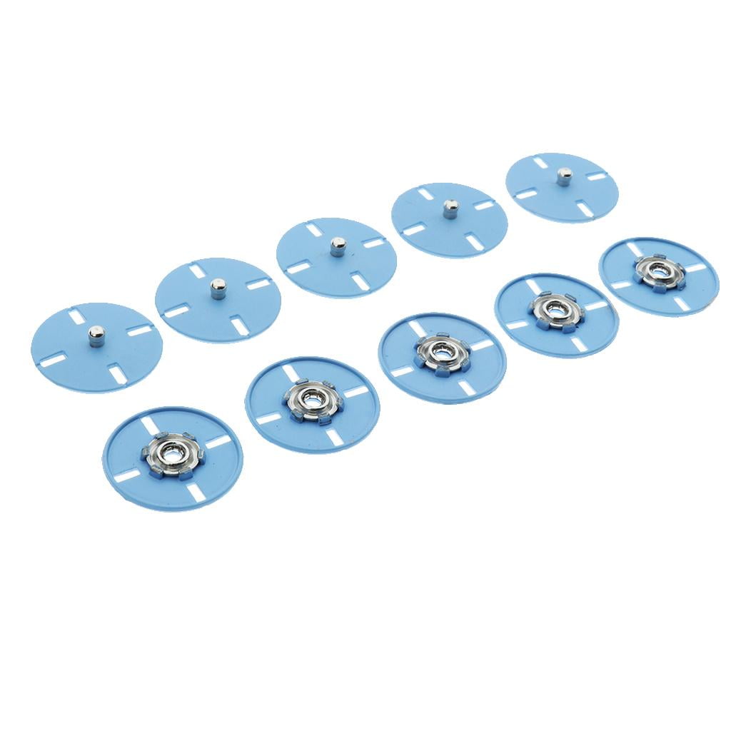 5 Sets Metal Sew on Press Studs Snap Fasteners Button 21mm - Walmart.com