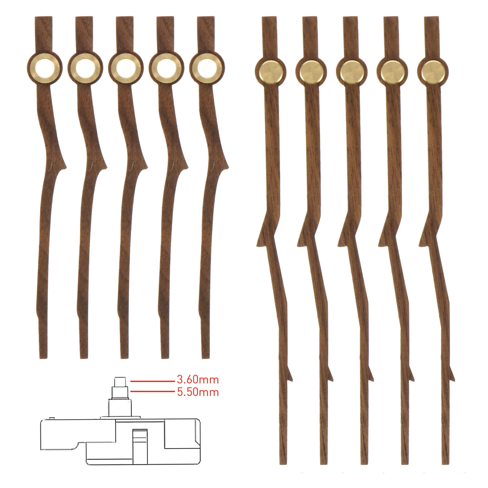 Worgeous Plastic Clock Hands for Replacement in Assorted Colors Ideal ...