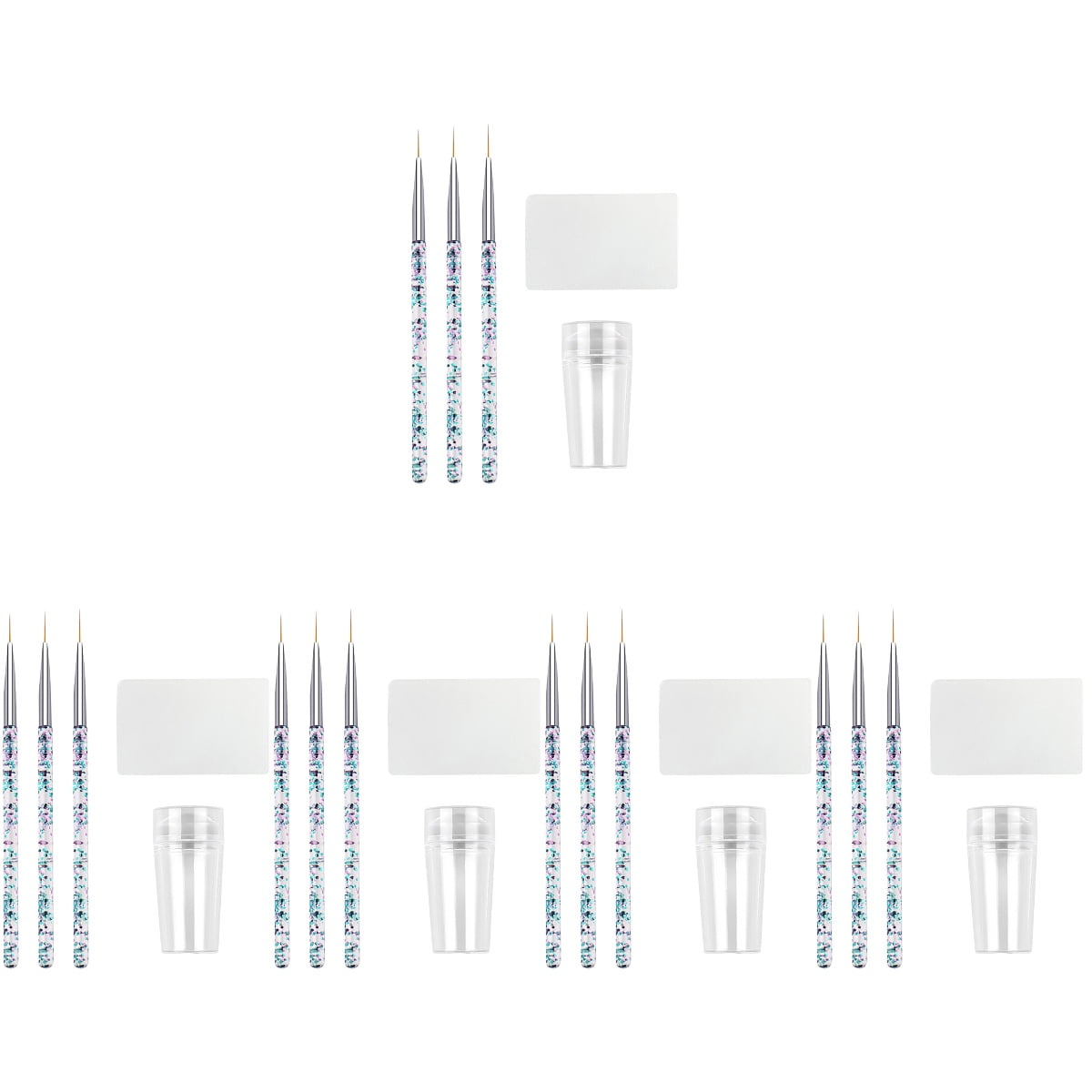 5 Sets Nail Salon Accessory Art Painting Polish Clipper Brush Child ...