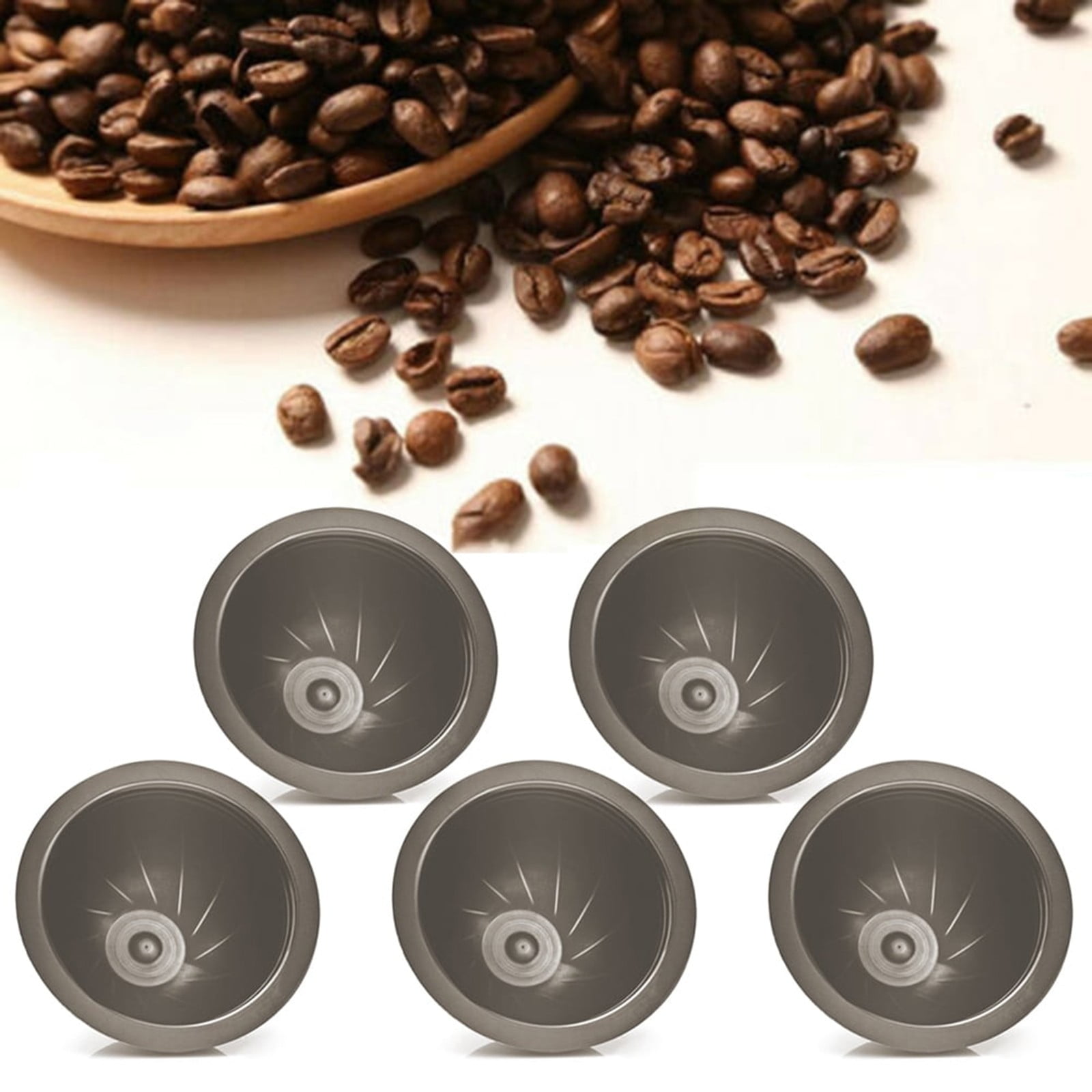 5 Sets Of 1 Coffee Capsule Cup-Storage Containers Storage Container ...
