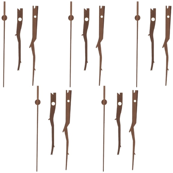HONITANO Wood Clock Hands Light Brown 5 Sets 13.50X0.30X0.20in 12.50X0 ...