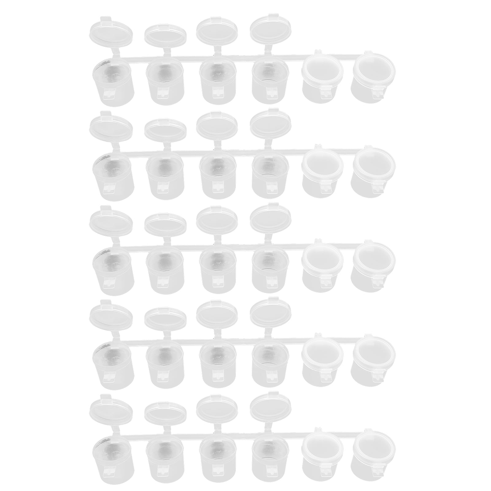 5 Sets Paint Box Watercolor Mini Sample Containers Child Clear Pigment ...