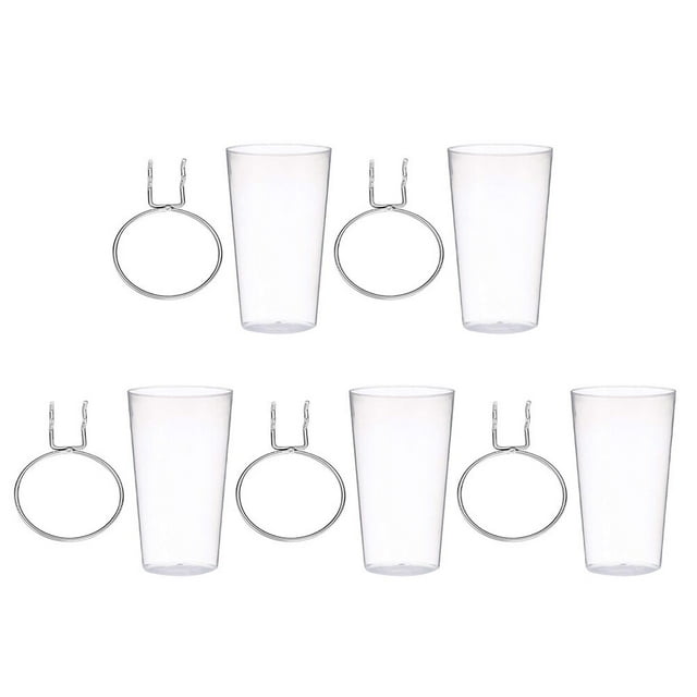 Worgeous 5 Sets Pegboard Cups with Hooks Steel Storage for Basement Diy ...