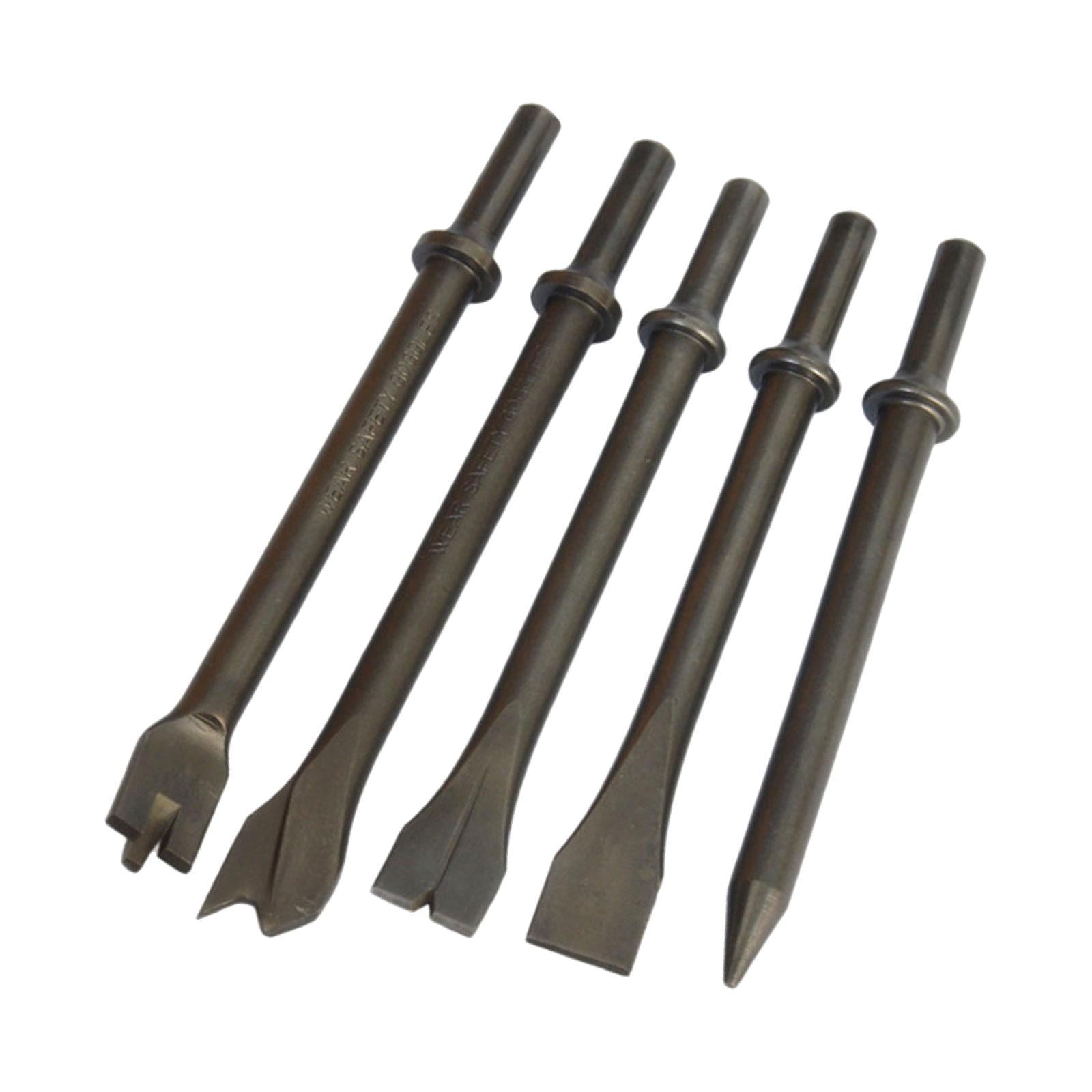 5 Sets Pneumatic Air Set Heavy Duty Chipping Bits High Strength 40cr ...