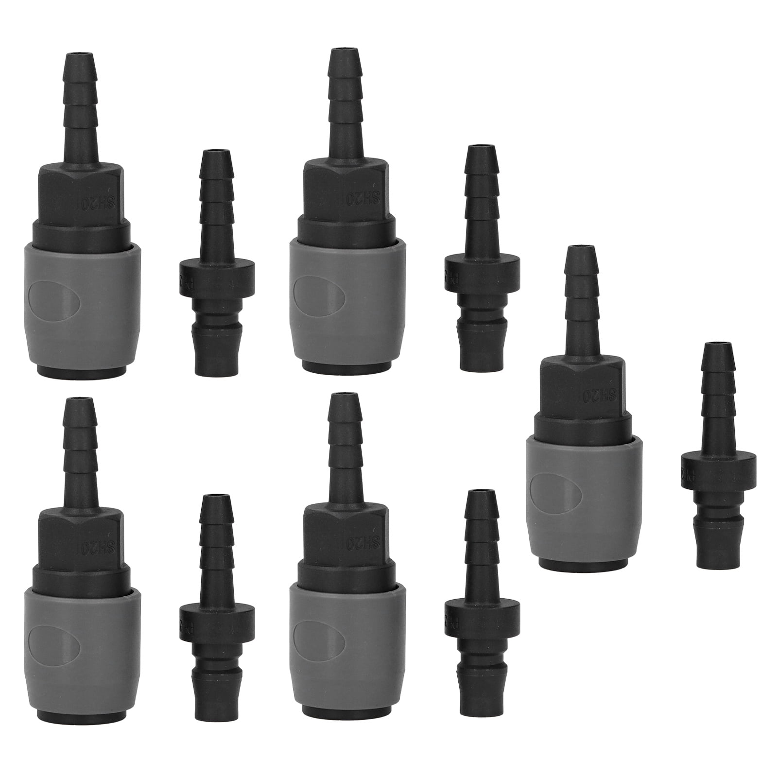 5 Sets Quick Connector Lock Kit C Type Self Locking Air Coupler Plastic ...