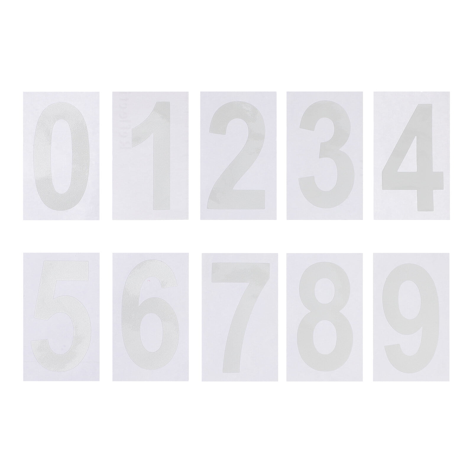 5 Sets Reflective Mailbox Numbers Decals Mailbox Numbers for Outside ...