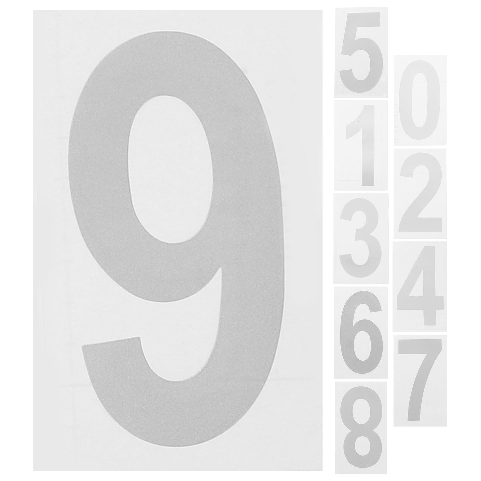 5 Sets Mailboxes Reflective Number Stickers outside Numbers - Walmart.com