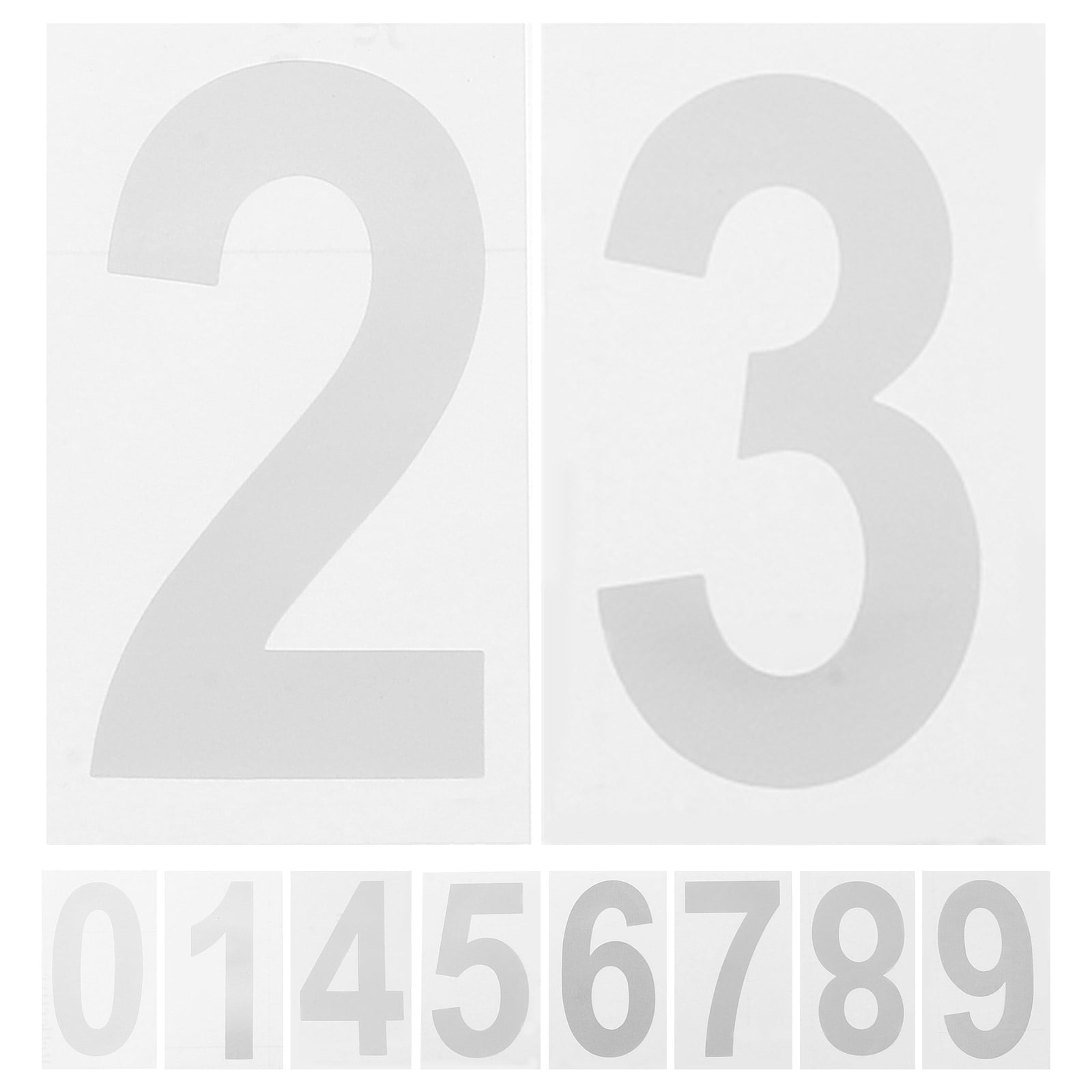 5 Sets Reflective Numbers Stickers Mailbox Numbers Stickers Adhesive ...