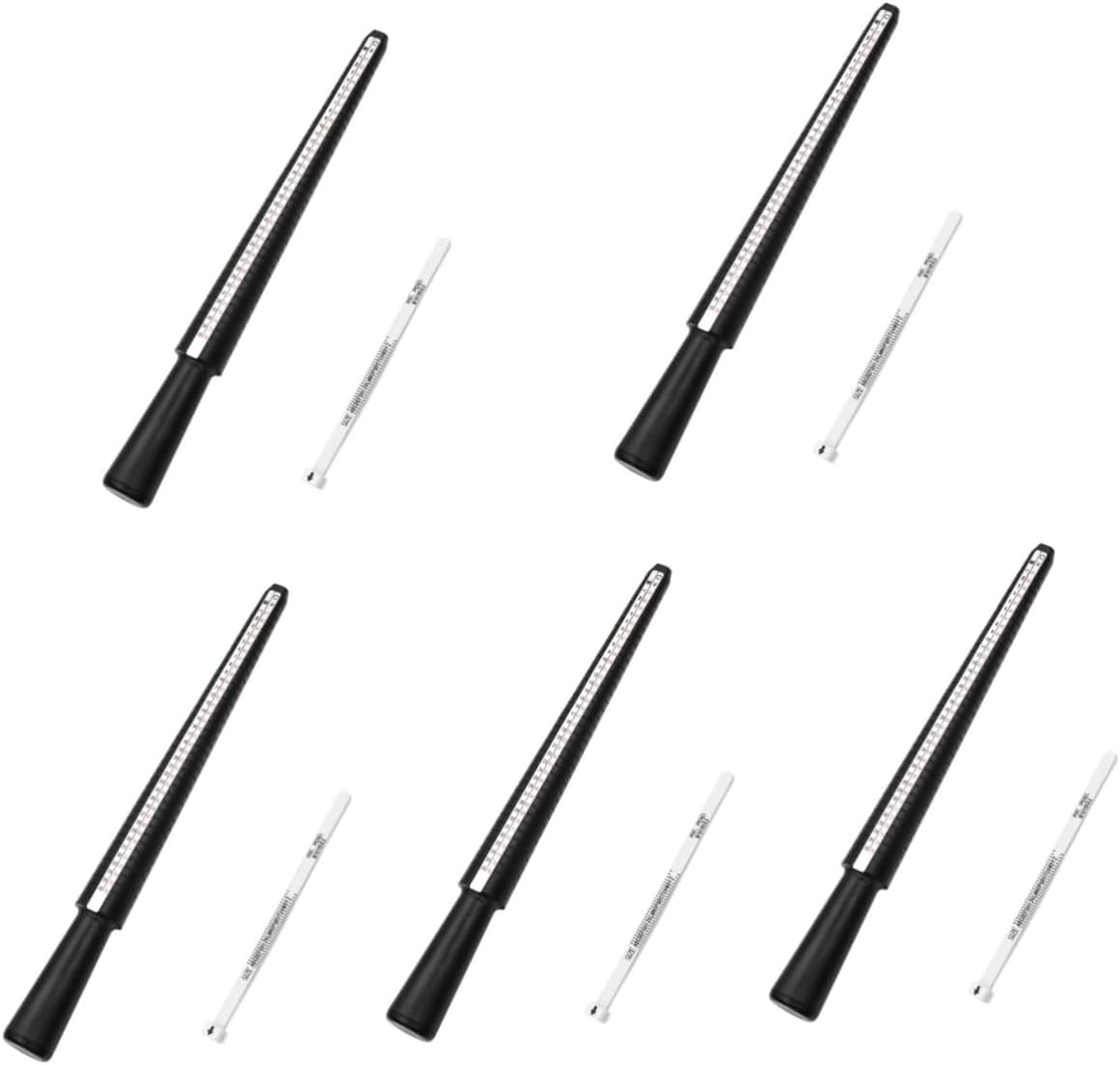 5 Sets Ring Measurement Finger Gauge Ring Finger Ring Stick Sizer Ring ...