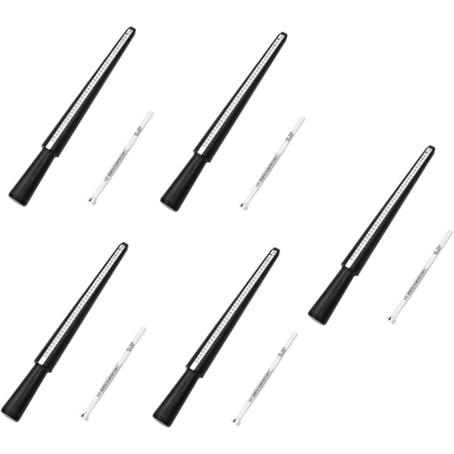 5 Sets Ring Measurement Ring Sizer Measuring Gauge Finger Ring Stick ...