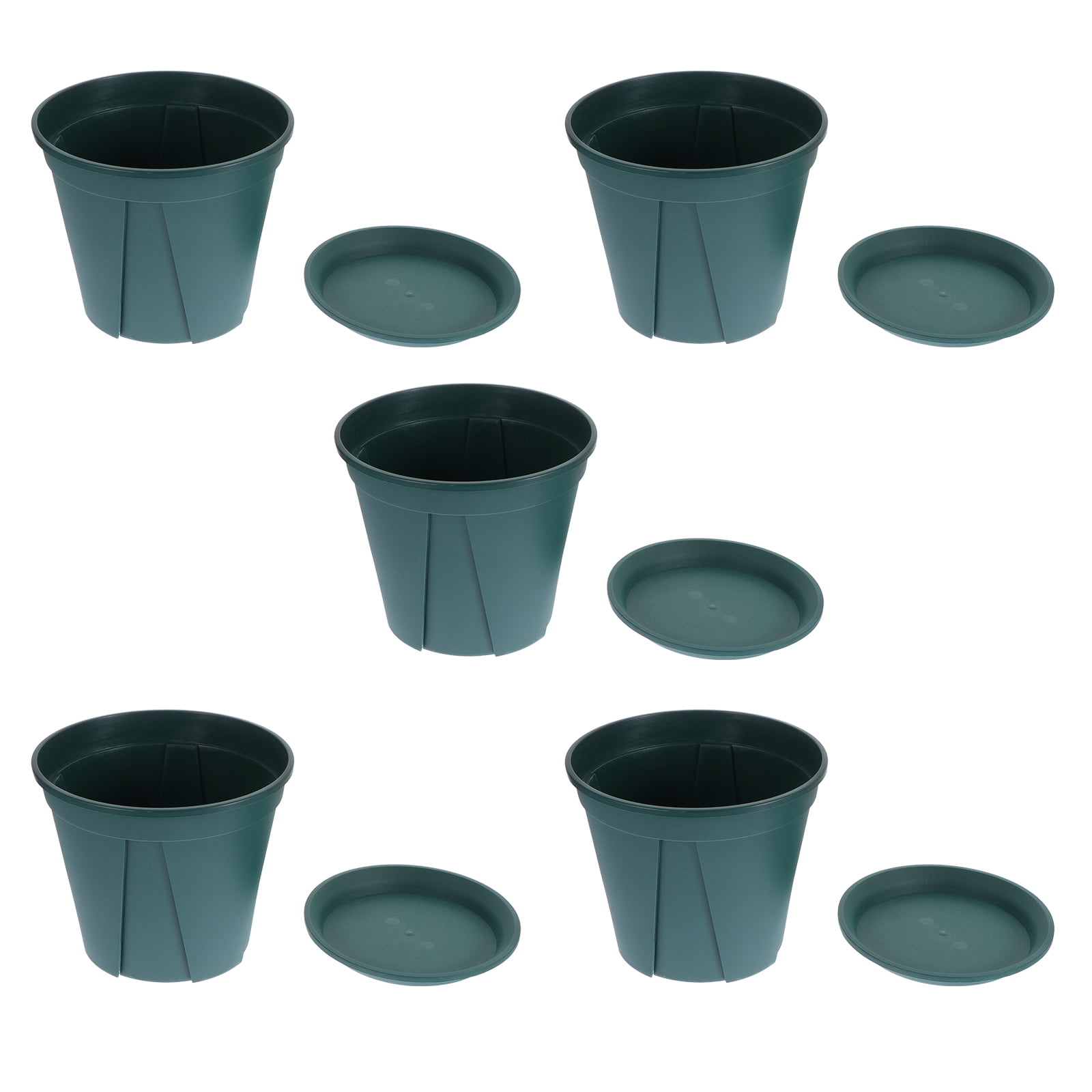 5 Sets Root Control Gallon Pots Tray Planter Premium Flower Holders ...