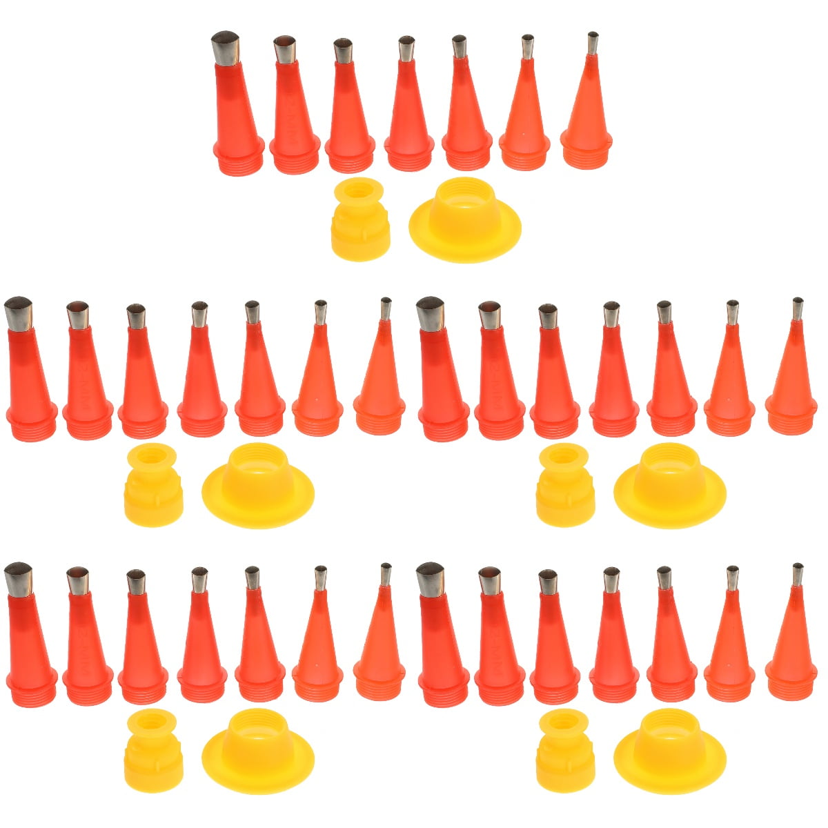 5 Sets Stainless Steel Nozzle Collapsible Funnel Caulking Multi Tool ...