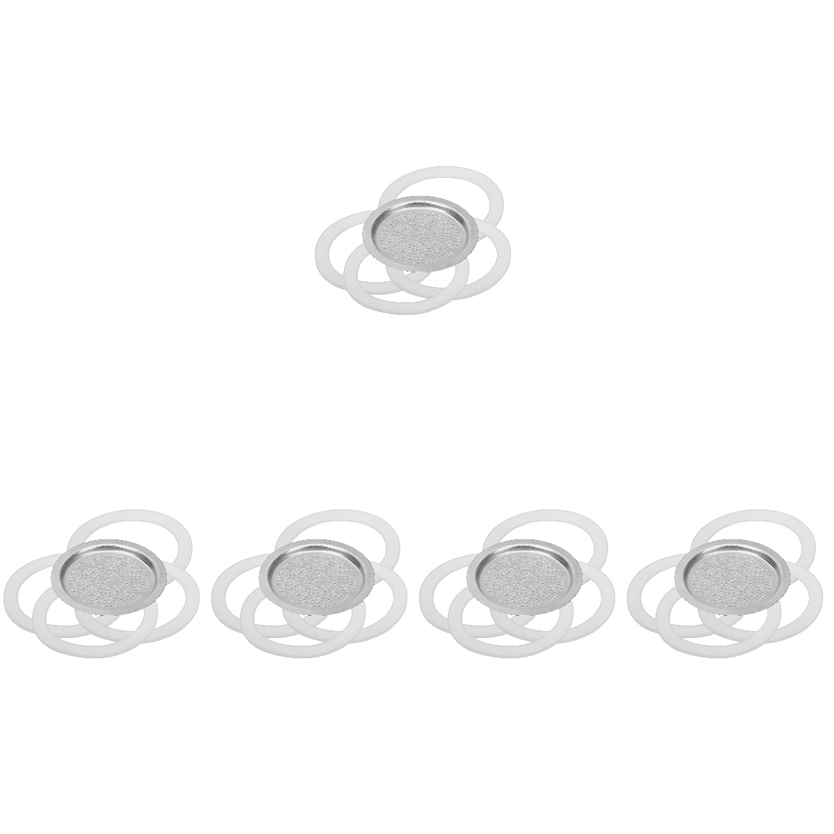 5 Sets Strainer Espresso Maker Filter Stainless Coffee Maker Coffee Pot ...