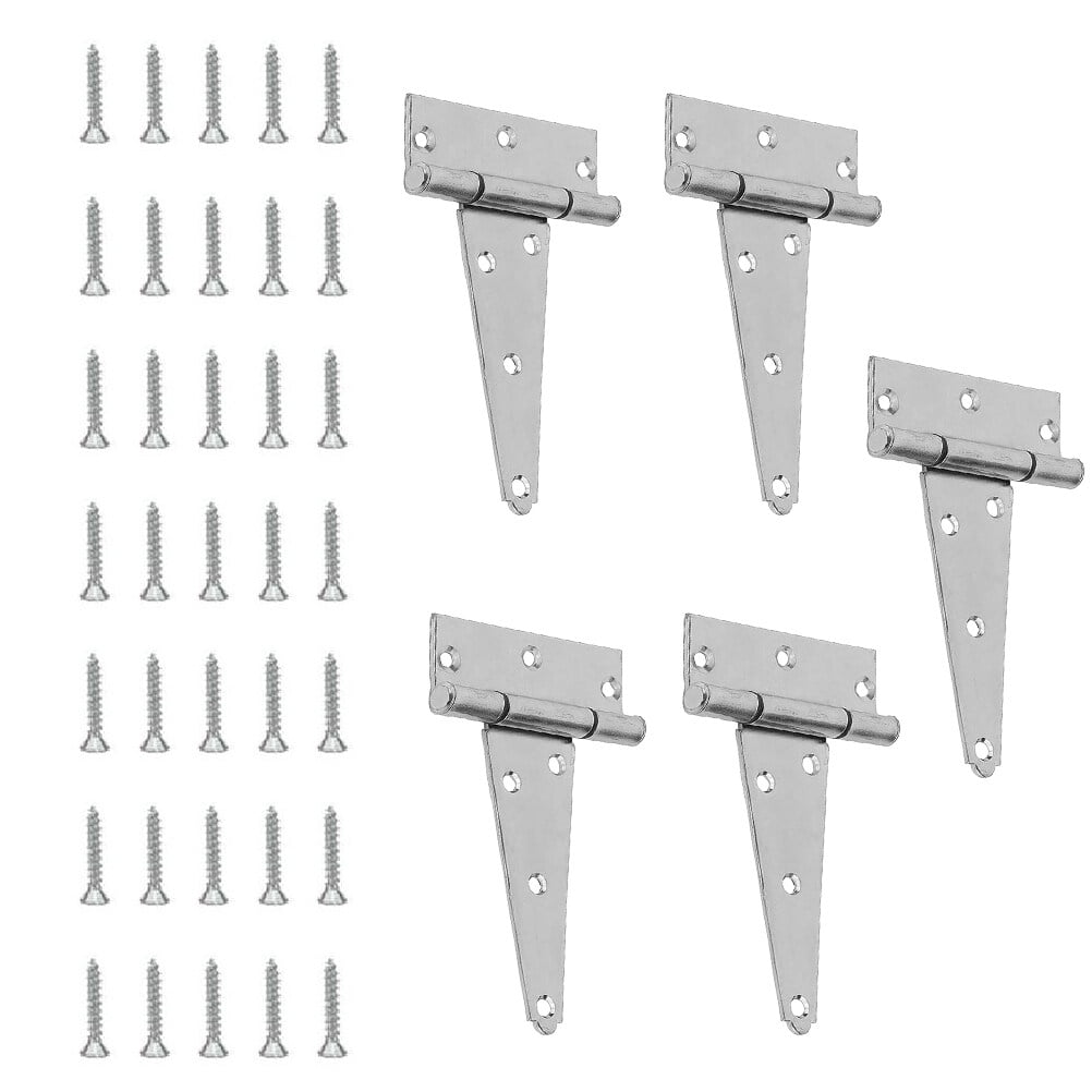 5 Sets T-hinge Cabinet Hinges Glass Door Hinge Multi-use Hinges Cabinet ...