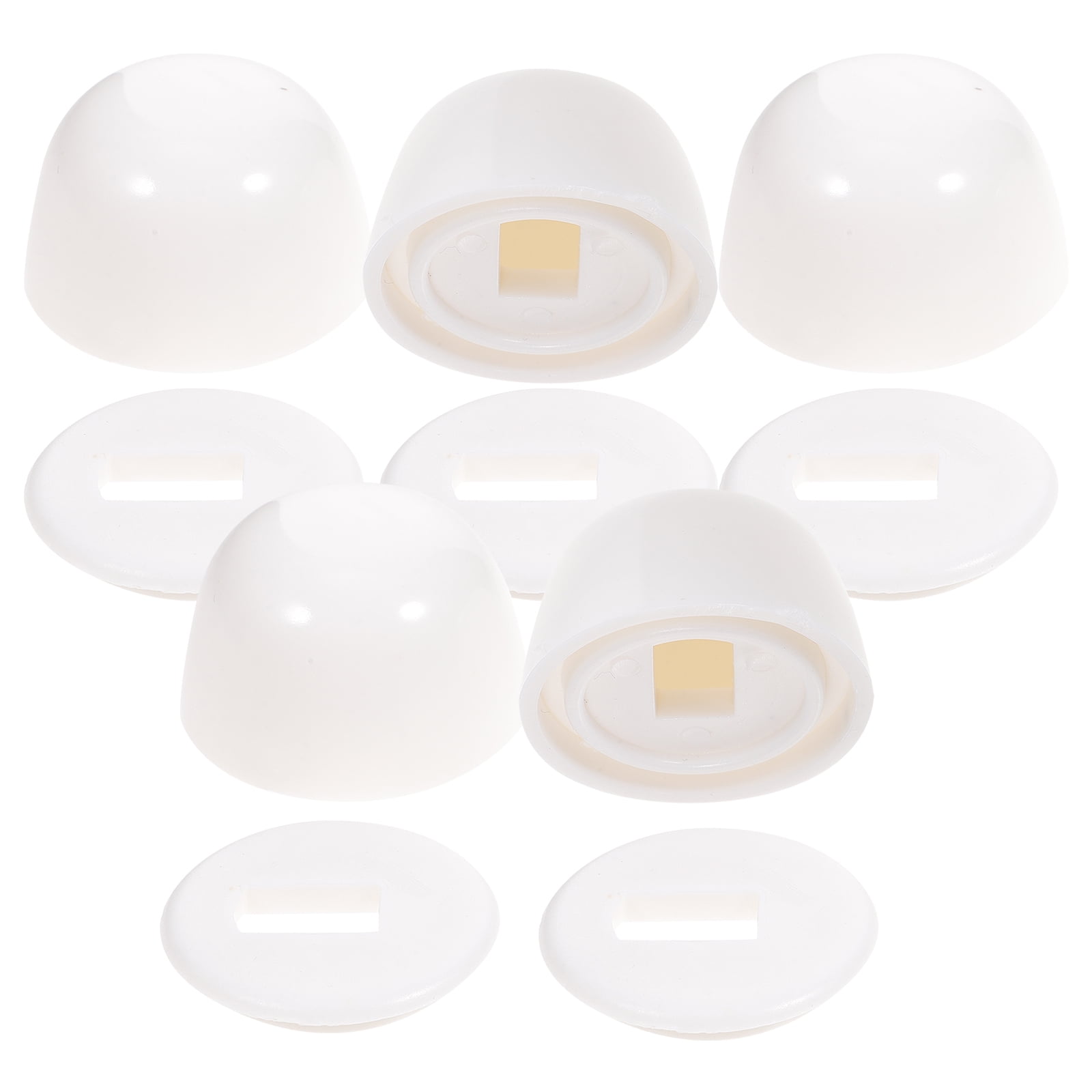 5 Sets Toilet Bolt Cap Toilet Bowl Cover Plastic Universal Toilet Bolt ...