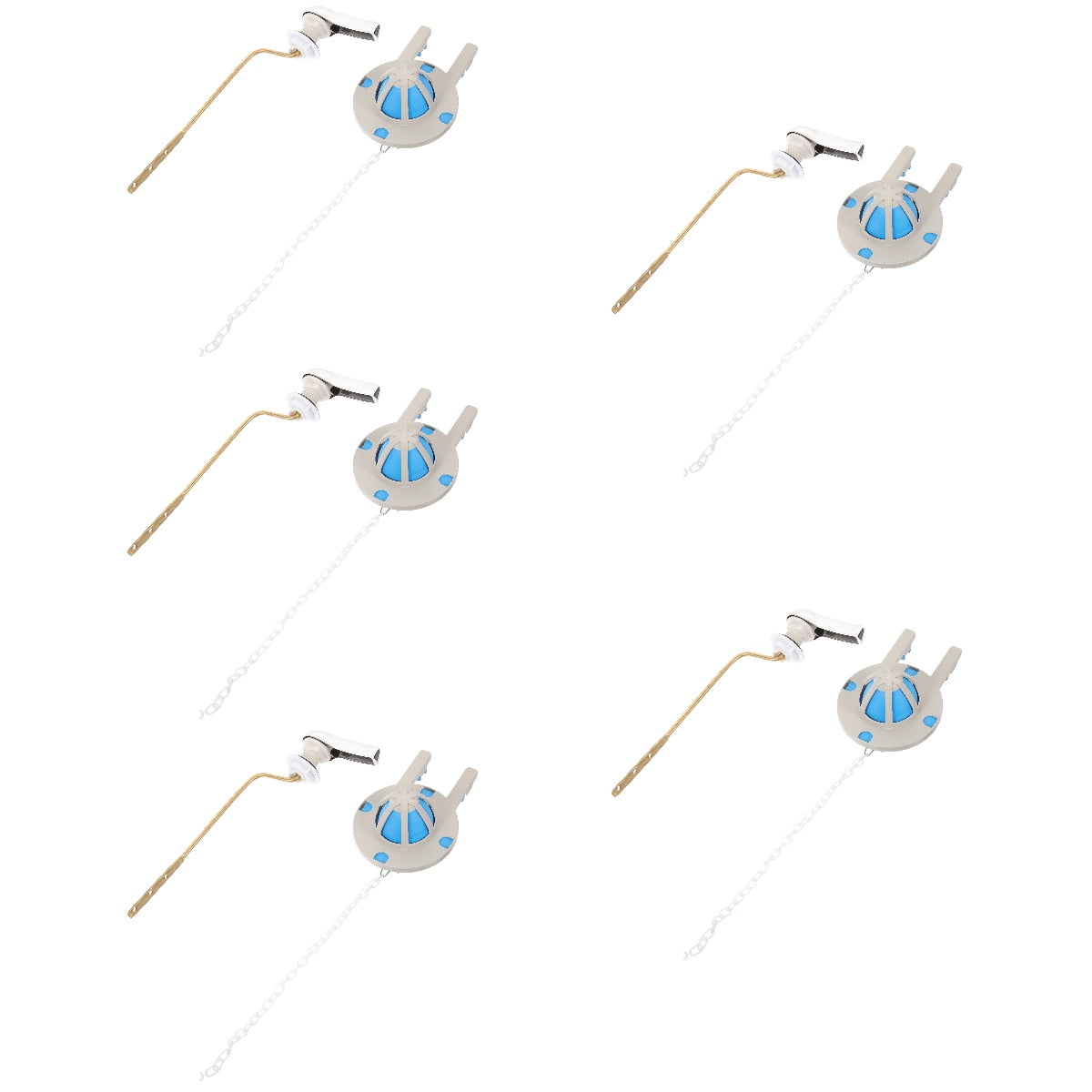5 Sets Toilet Stopper Flapper Toilet Handle Kit Flapper Chain Toilet ...