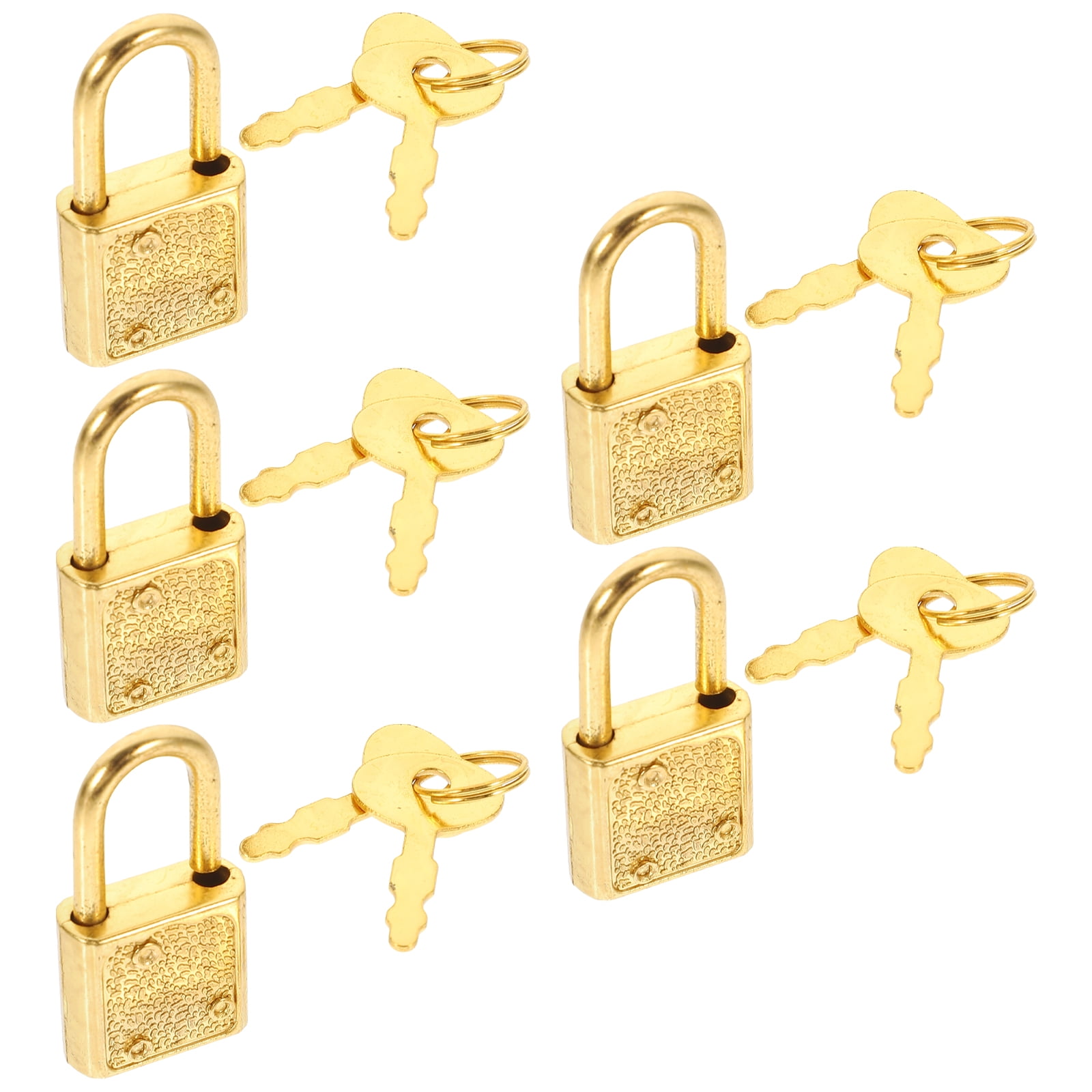 5 Sets Small Key Padlocks with Keys for Chest, Luggage, and Code Lock ...