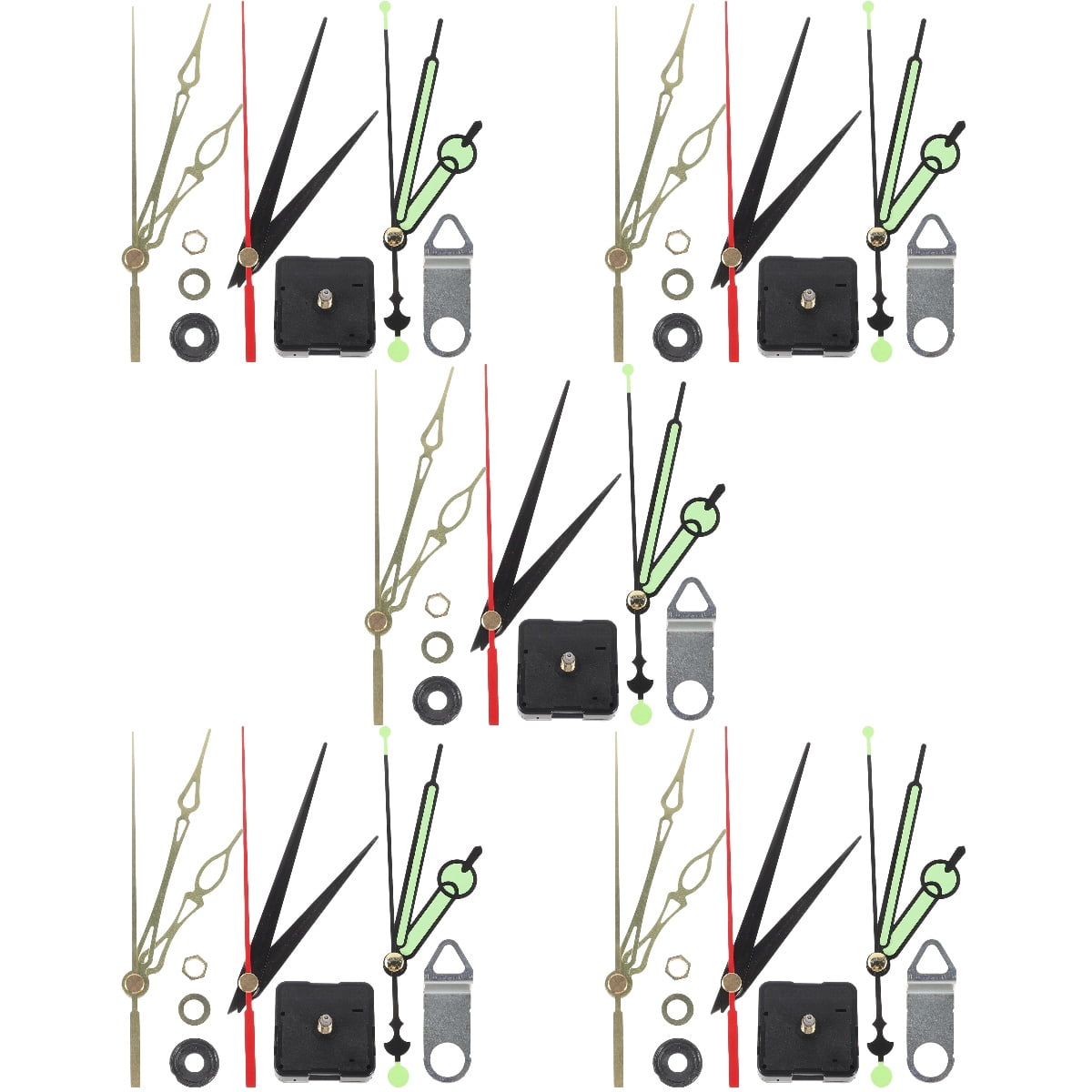 5 Sets Wall Clock Watch Movement Accessories Panel - Walmart.com
