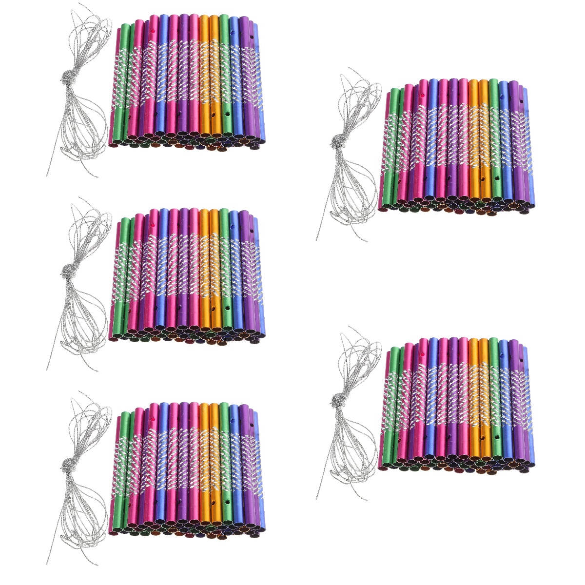 5 Sets Wind Chime Tube DIY Outdoor Yard Wind Chime Pipe Pendant Garden ...