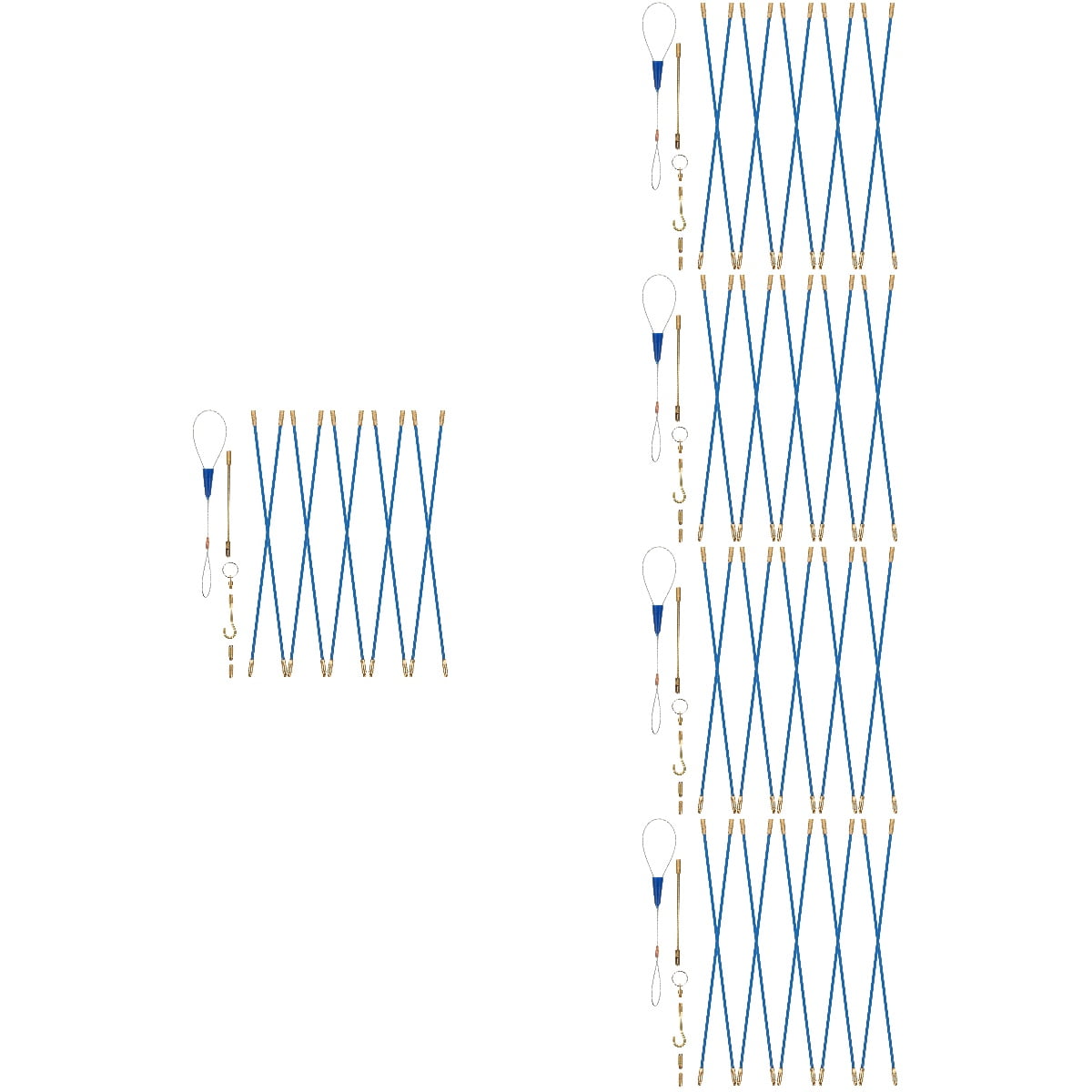 5 Sets Wire Connectors Threader Electrical Cable Fish Stick - Walmart.com