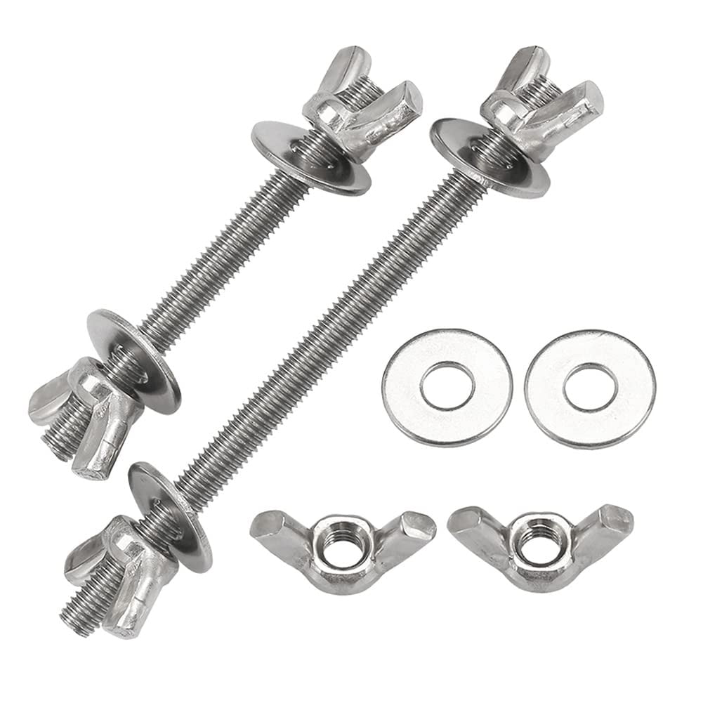 5 Sets of 304 Stainless Steel Wall Bolts Thumb Nuts Set M4x100mm ...