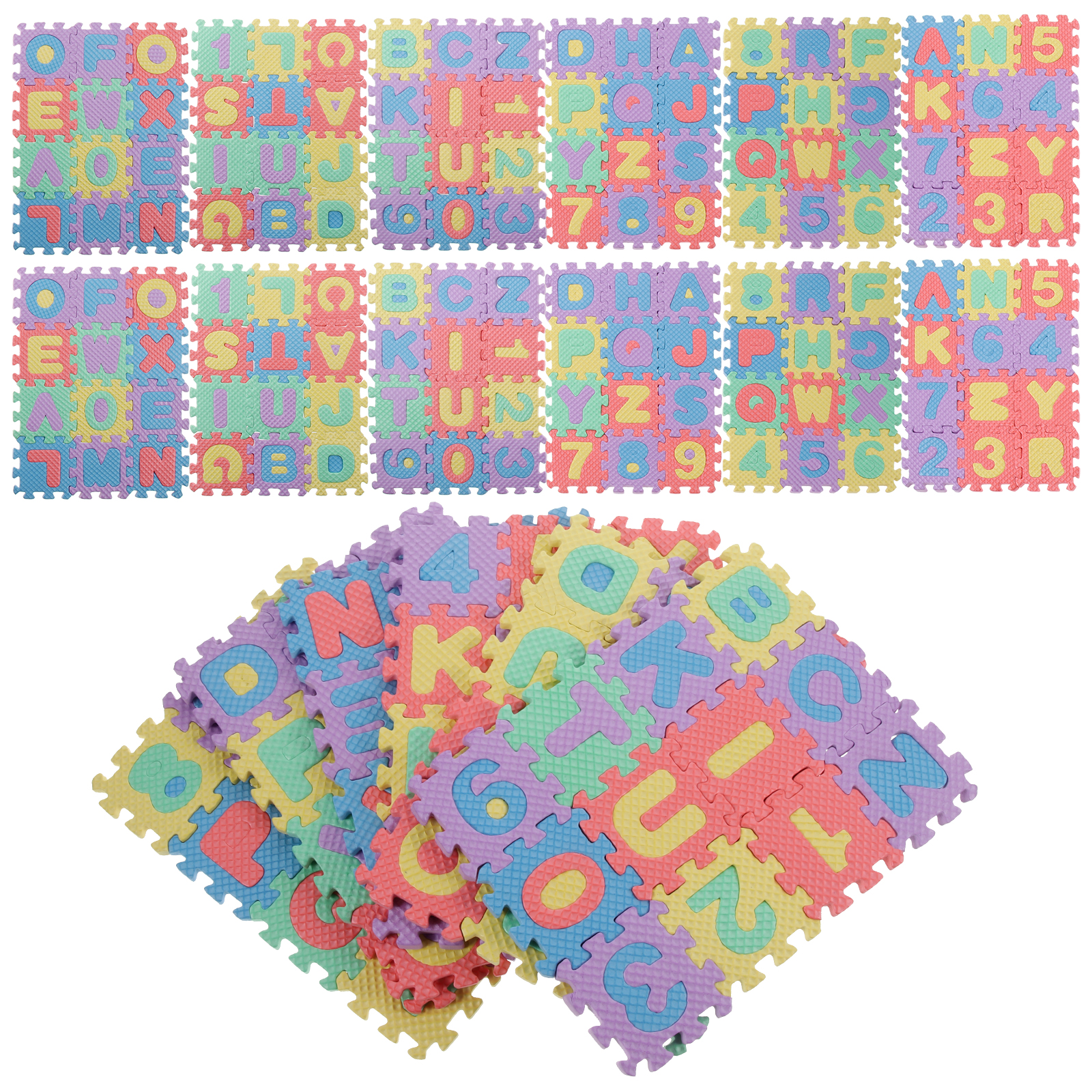 5 Sets of Creative Doll House Puzzle Mats Colorful Mini House Flooring ...