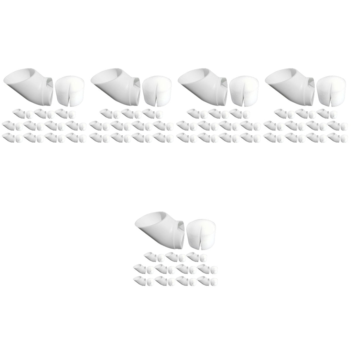 5 Sets of Hydroponic Tower Sponge Plastic Cups Hydroponic Planting Grow ...