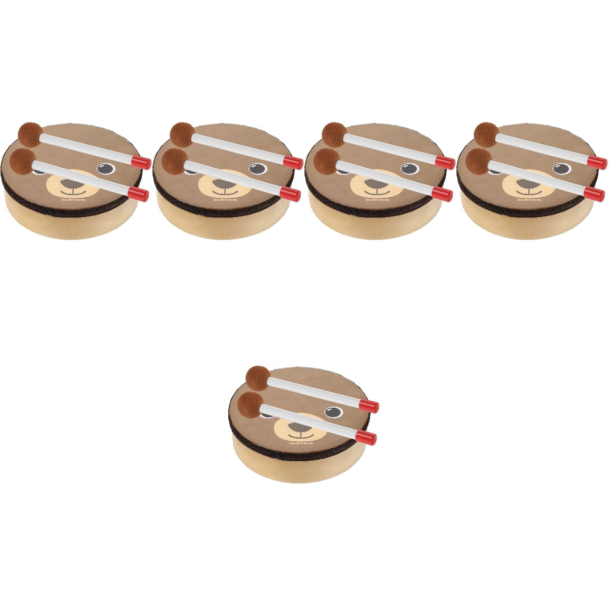5 Sets of Kids Hand Drum Children Percussion Instrument Kids Snare Drum ...