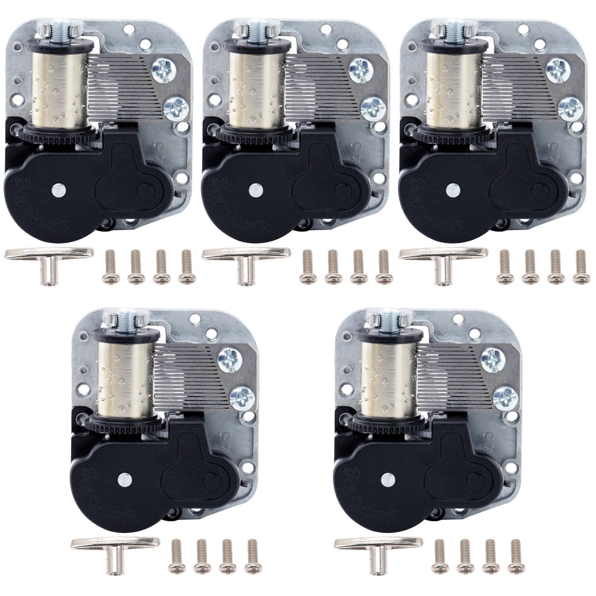 5 Sets of Musical Mechanism Movement DIY Music Box Replacement ...
