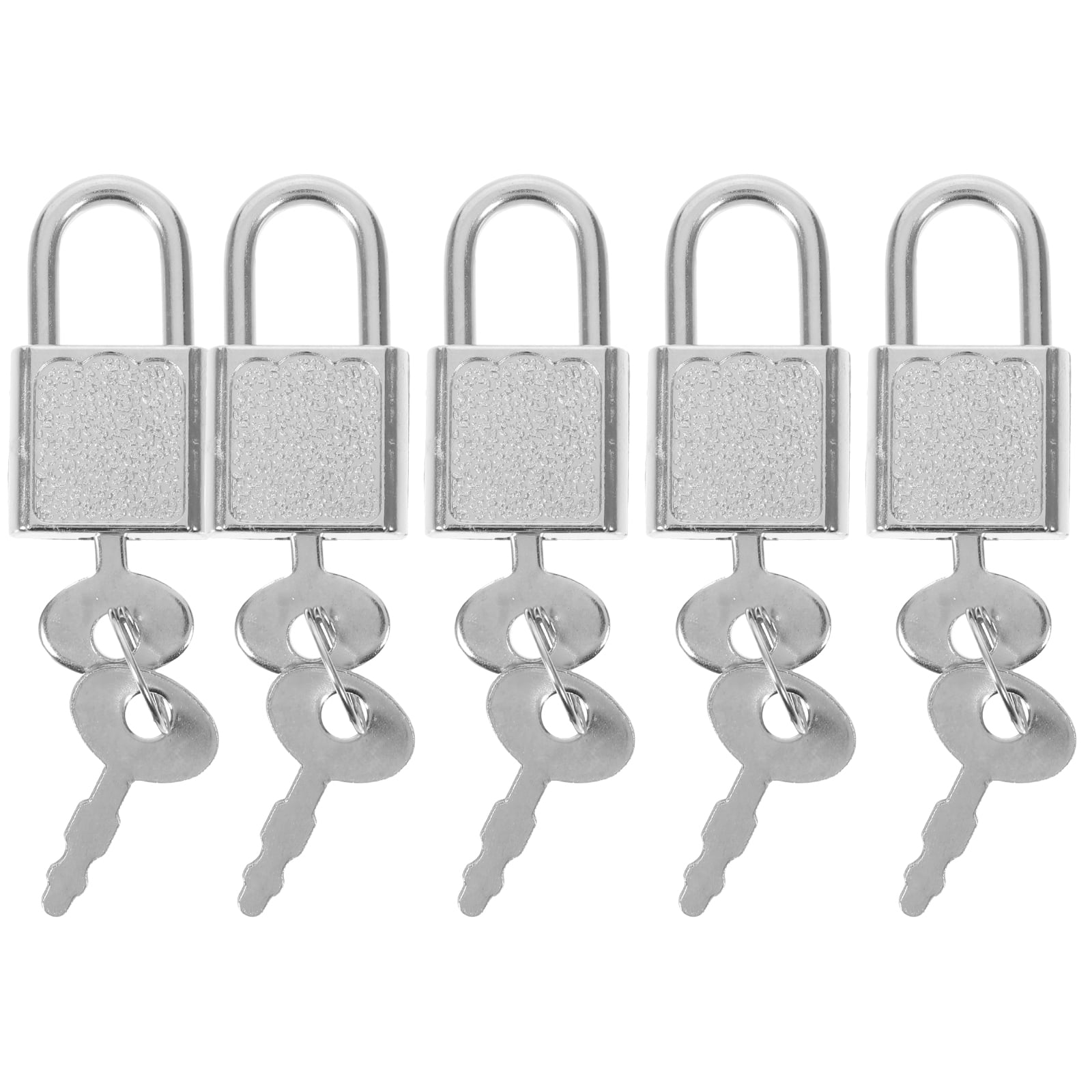 5 Sets of Treasure Box Lock with Key Plastic Lock Kids Toy Box Padlock ...
