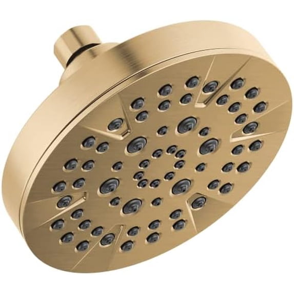 5-Setting Champagne Bronze Shower Head with High Pressure Spray, 6 Inch ...