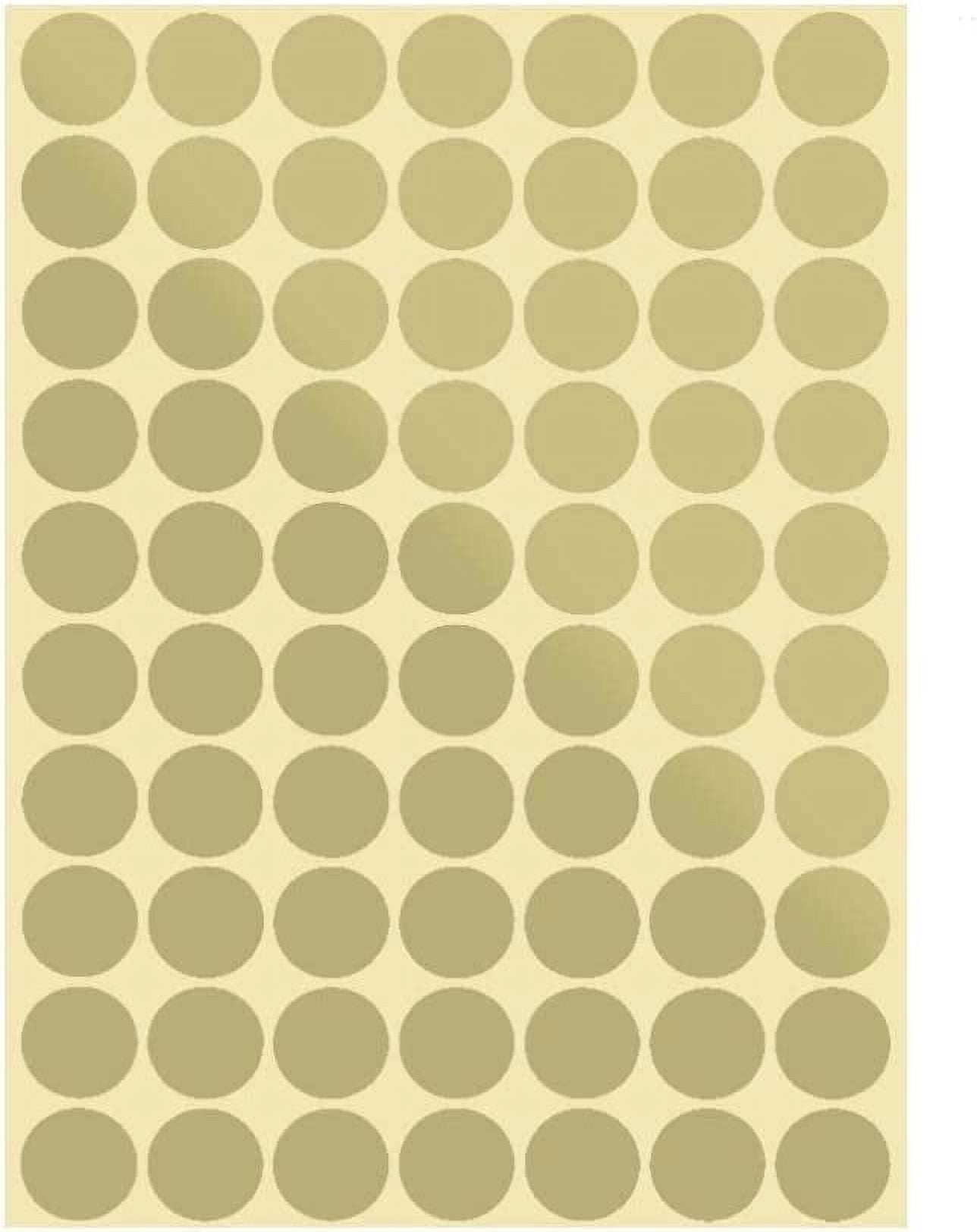 5 Sheet Colored Dot Stickers Solid Color Dot Stickers Assorted Colored ...