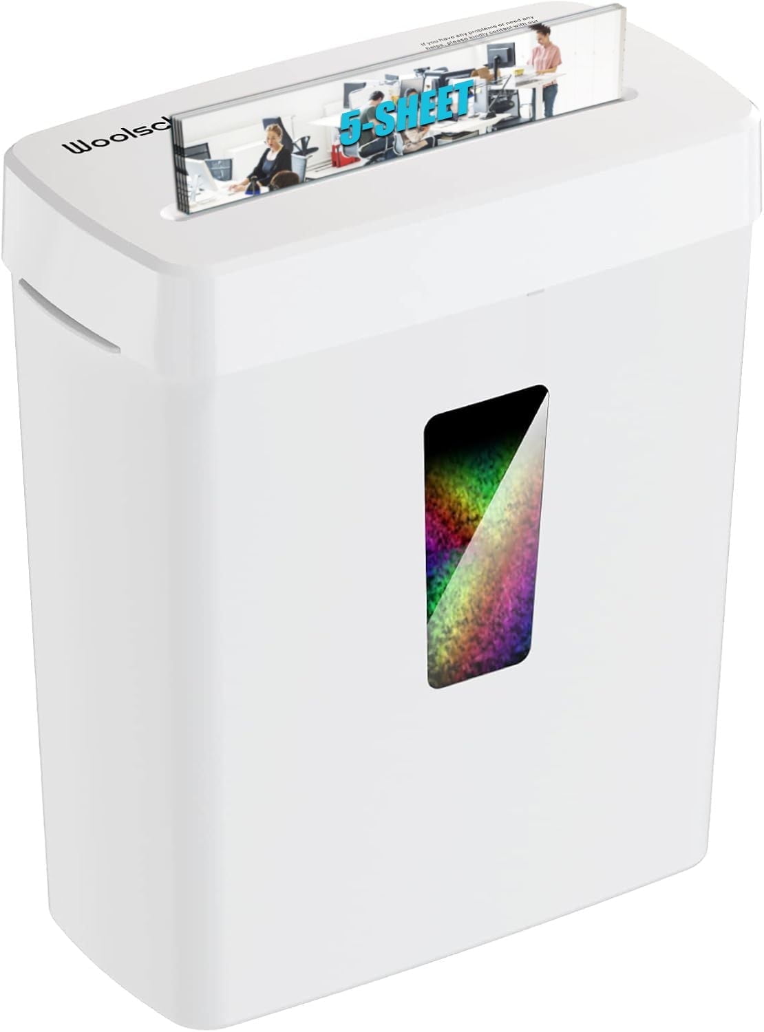 5-Sheet P-5 Micro Cut Paper Shredder, Jam Proof, 3.43-Gal Basket for ...