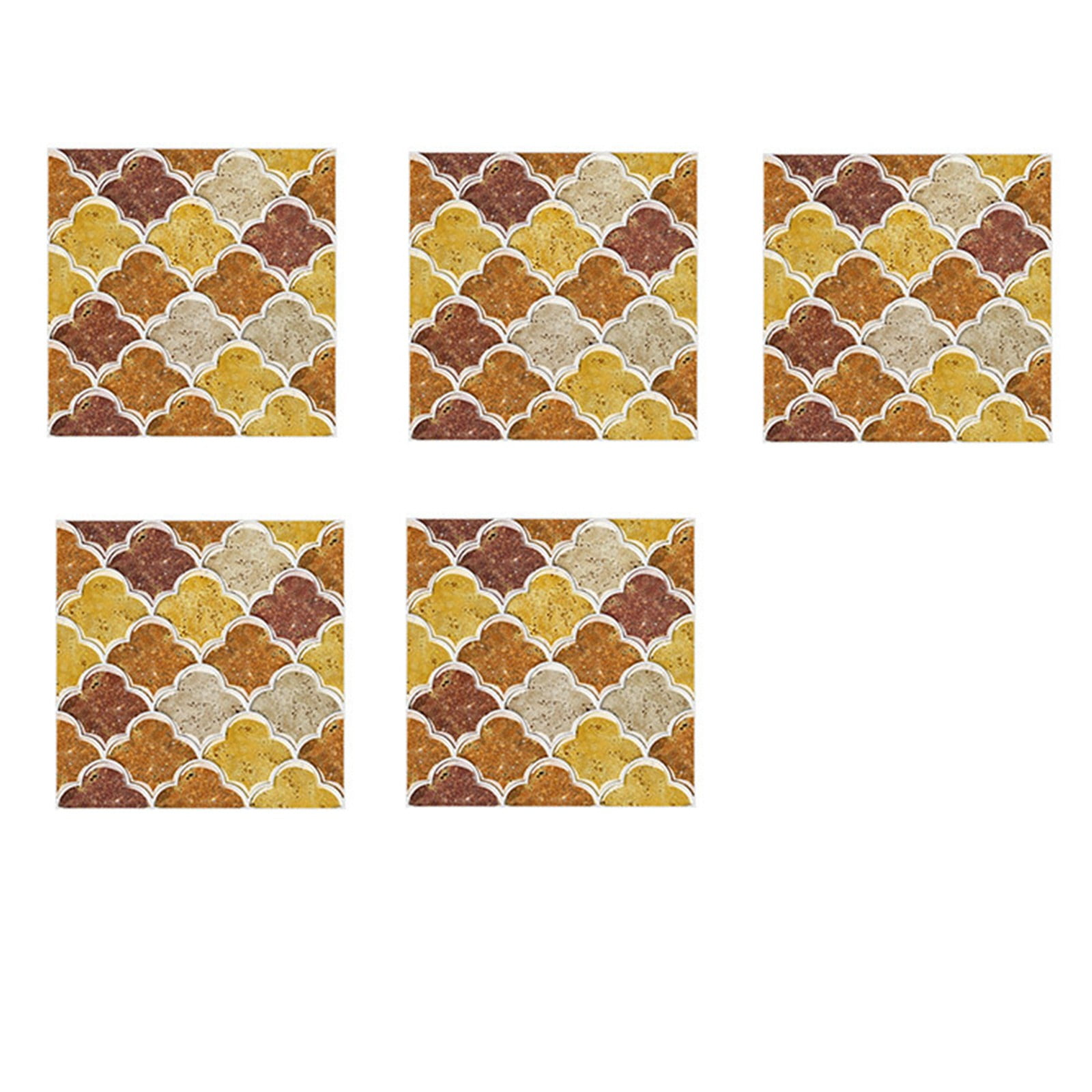 5 Sheet Peel and Stick Backsplash Self Adhesive Arabesque Kitchen ...