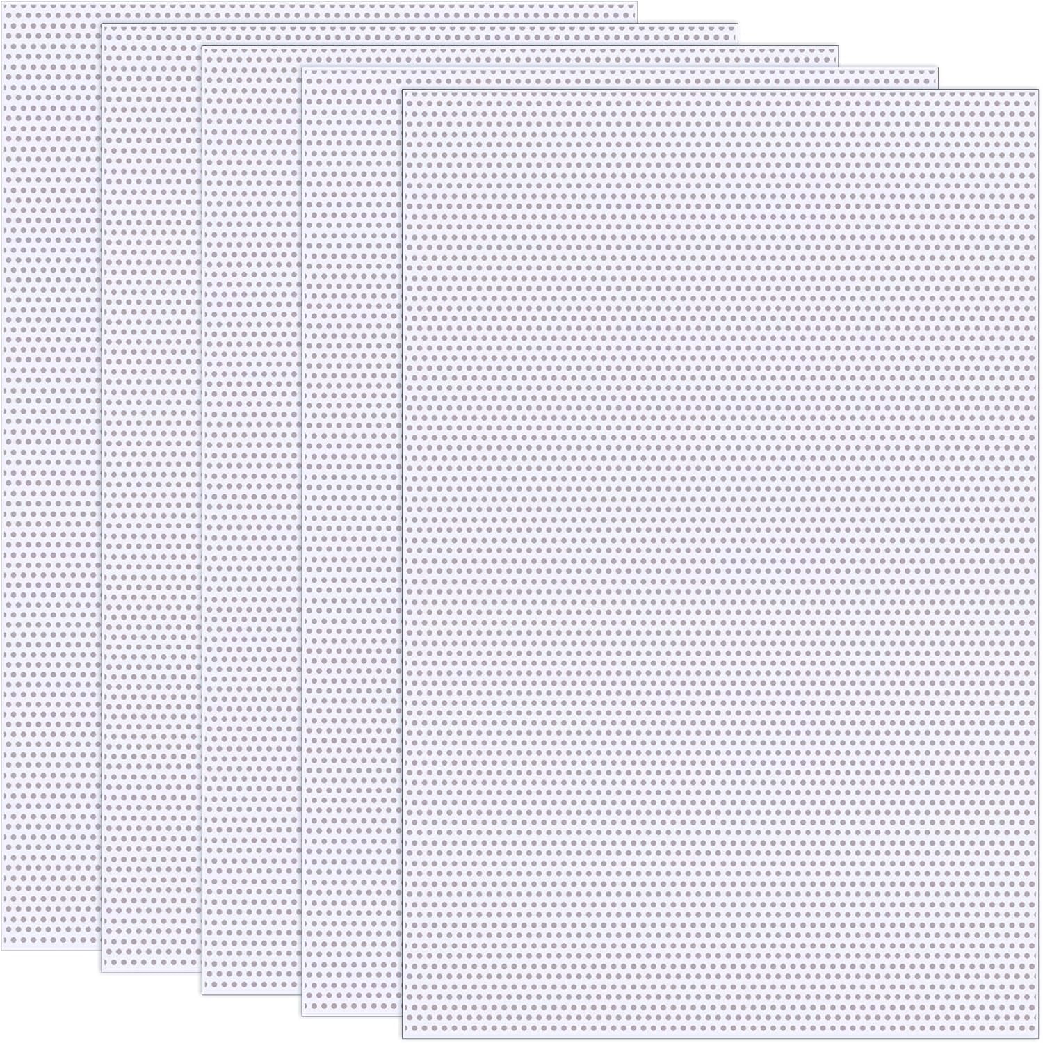 5 Sheets 0.5mm White Fursuit Eyes Mesh, Waterproof Printable PVC Eye ...