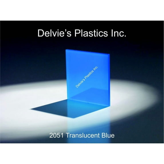 5 Sheets 1/8" 2051 Translucent Blue Cell Cast Acrylic Sheet 12" x 24 ...
