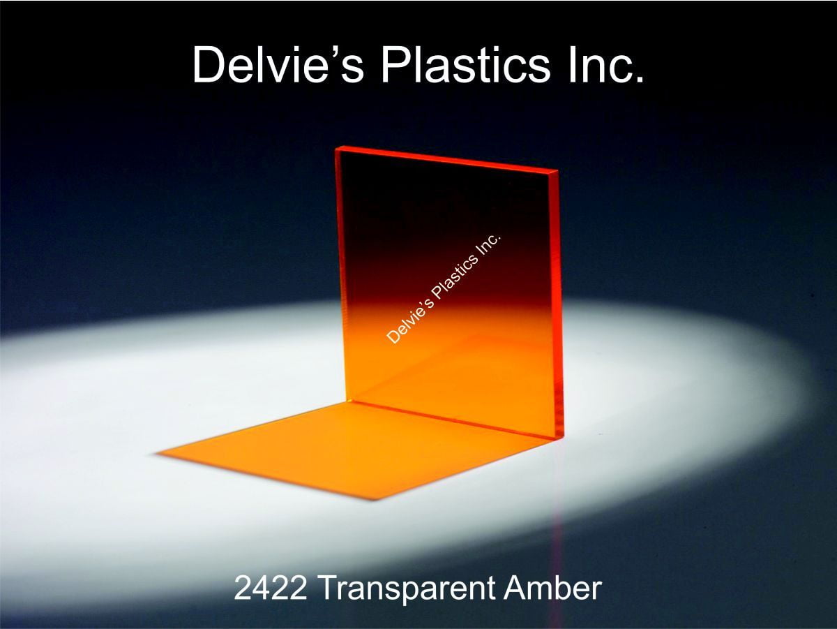 5 Sheets 1/8" 2422 Transparent Amber Cell Cast Acrylic Sheet 12" x 24 ...